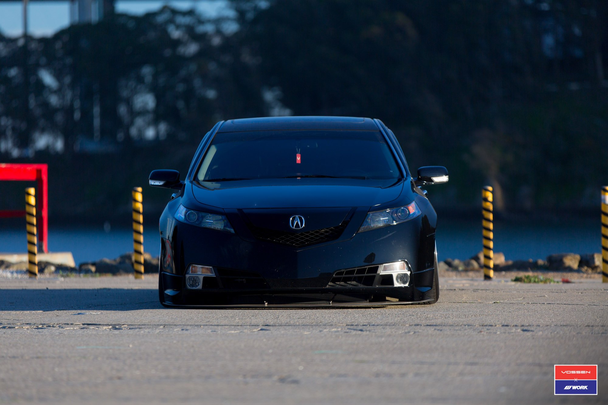 Stanced Acura TL on Vossen Performance Wheels | CARiD.com Gallery