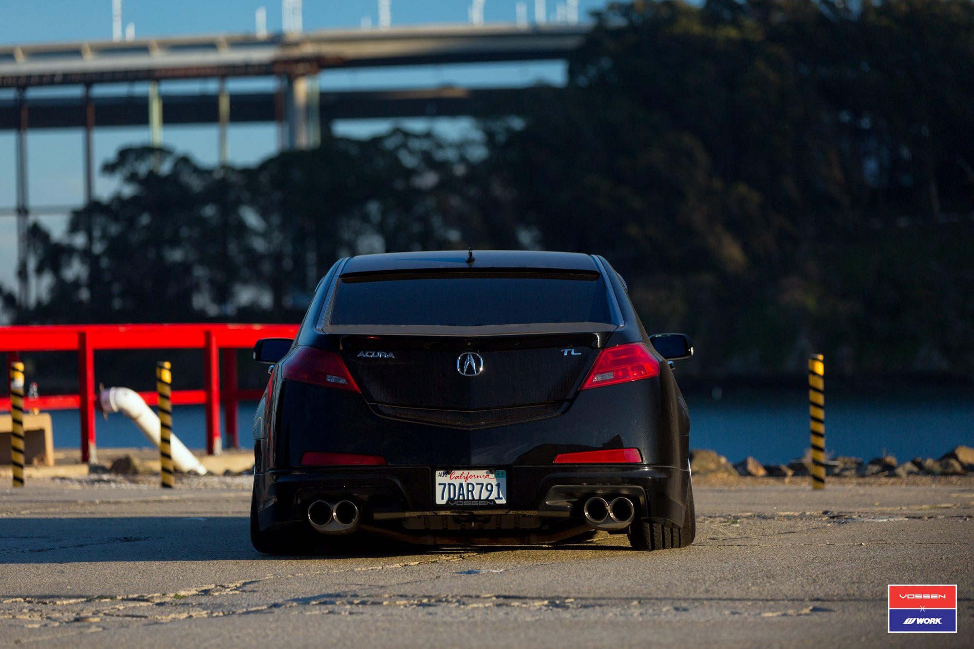Stanced Acura TL on Vossen Performance Wheels | CARiD.com Gallery
