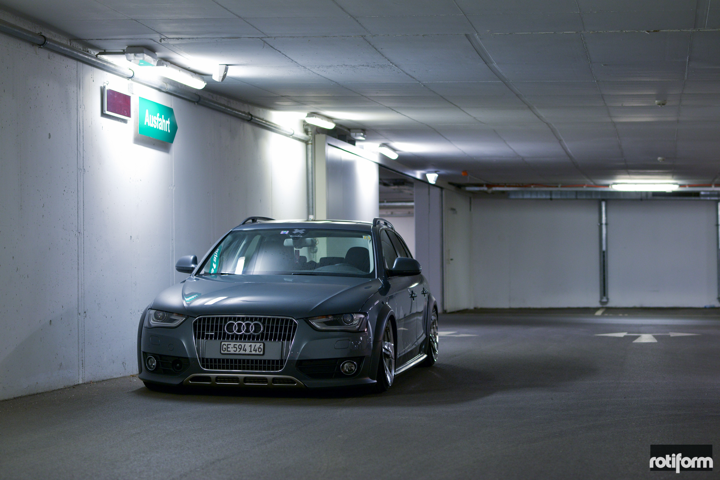 Audi A4 Allroad Sporting Stunning Rotiform Wheels And Low Suspension ...