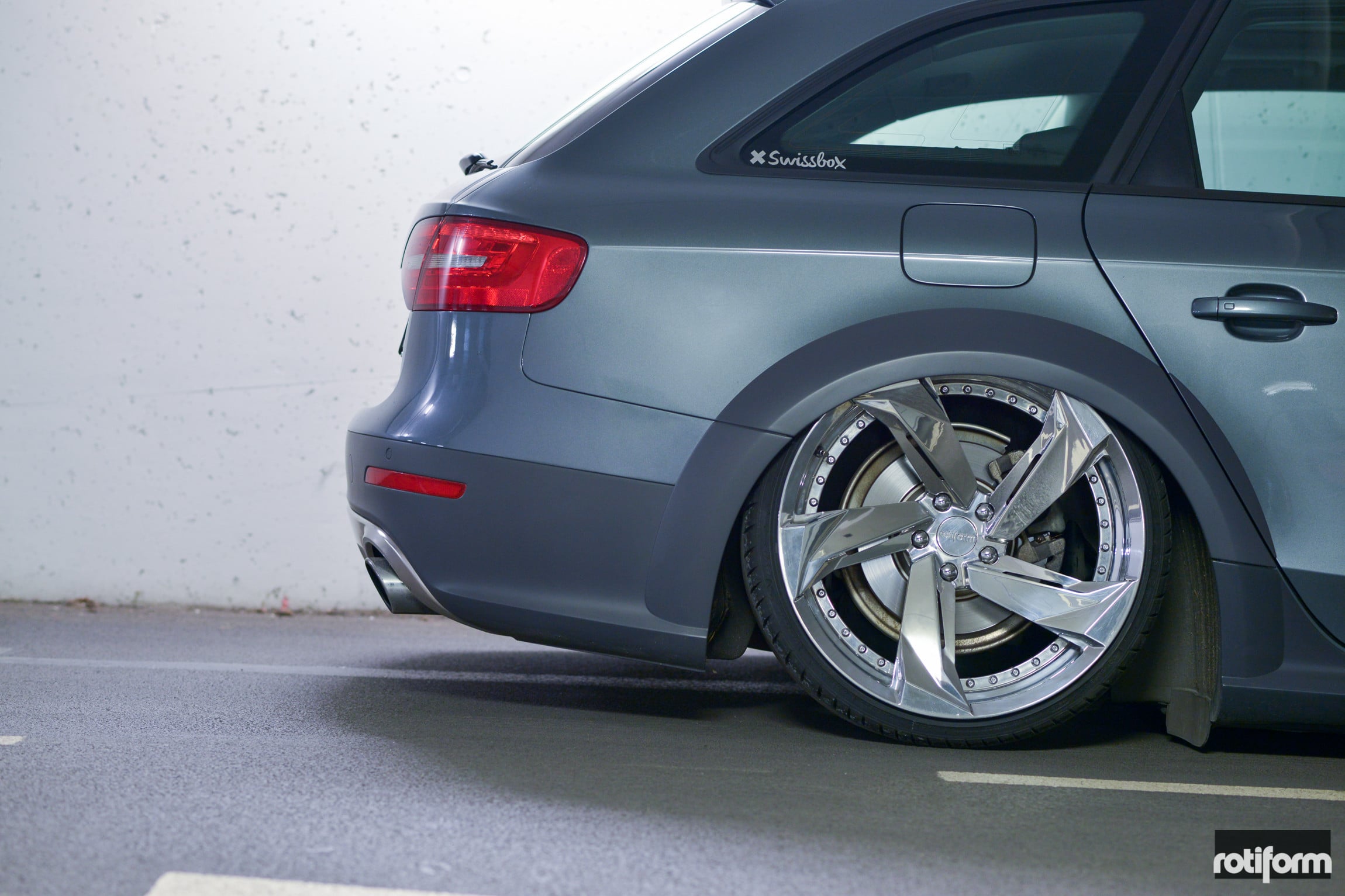 Audi A4 Allroad Sporting Stunning Rotiform Wheels And Low Suspension ...