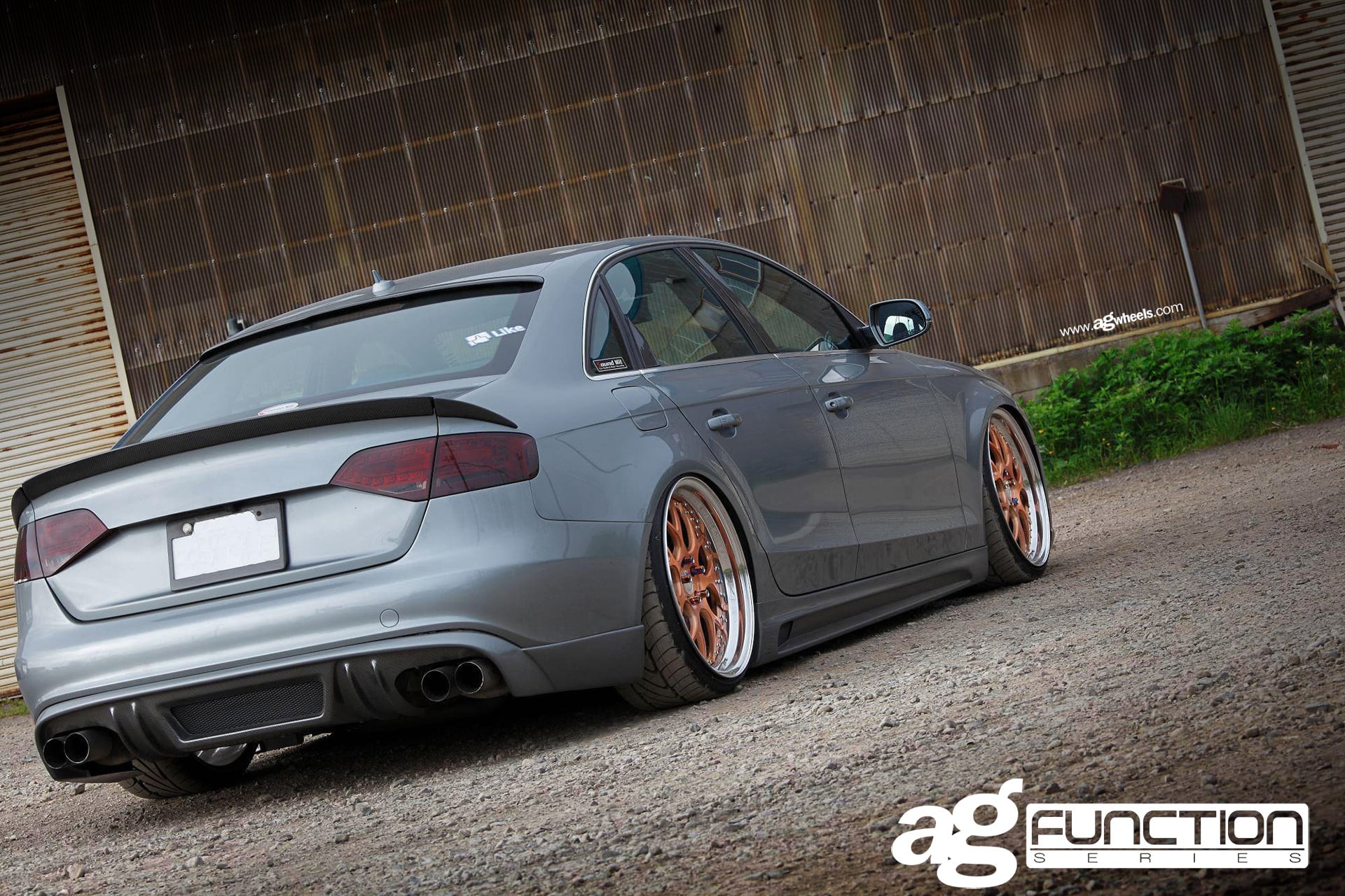Blending In and Standing Out: Gray Custom Lowered Audi A4 | CARiD.com ...