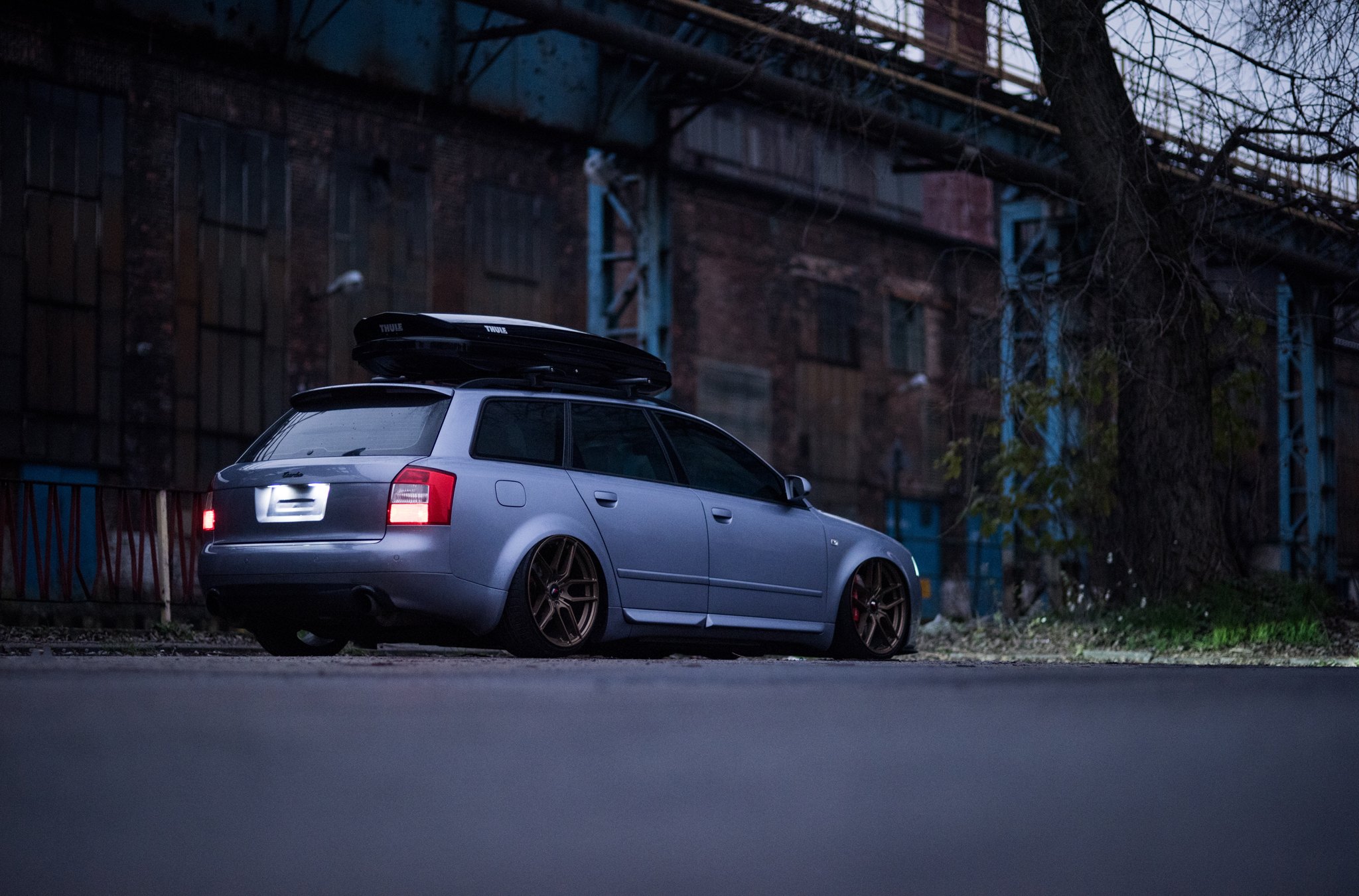 Roof Rack and Bronze JR Wheels Beautify Gray Audi A4 | CARiD.com Gallery