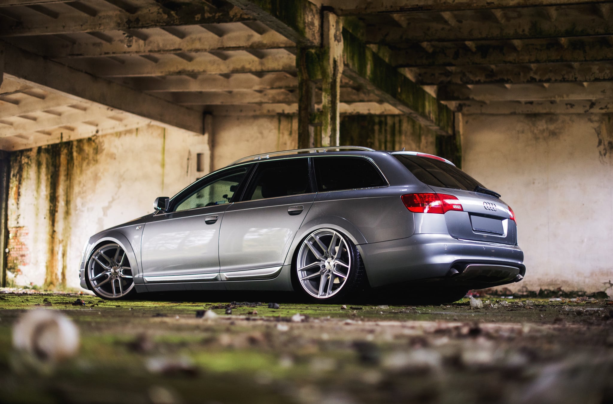 Chrome JR Wheels Enhancing Bespoke Gray Audi A6 | CARiD.com Gallery