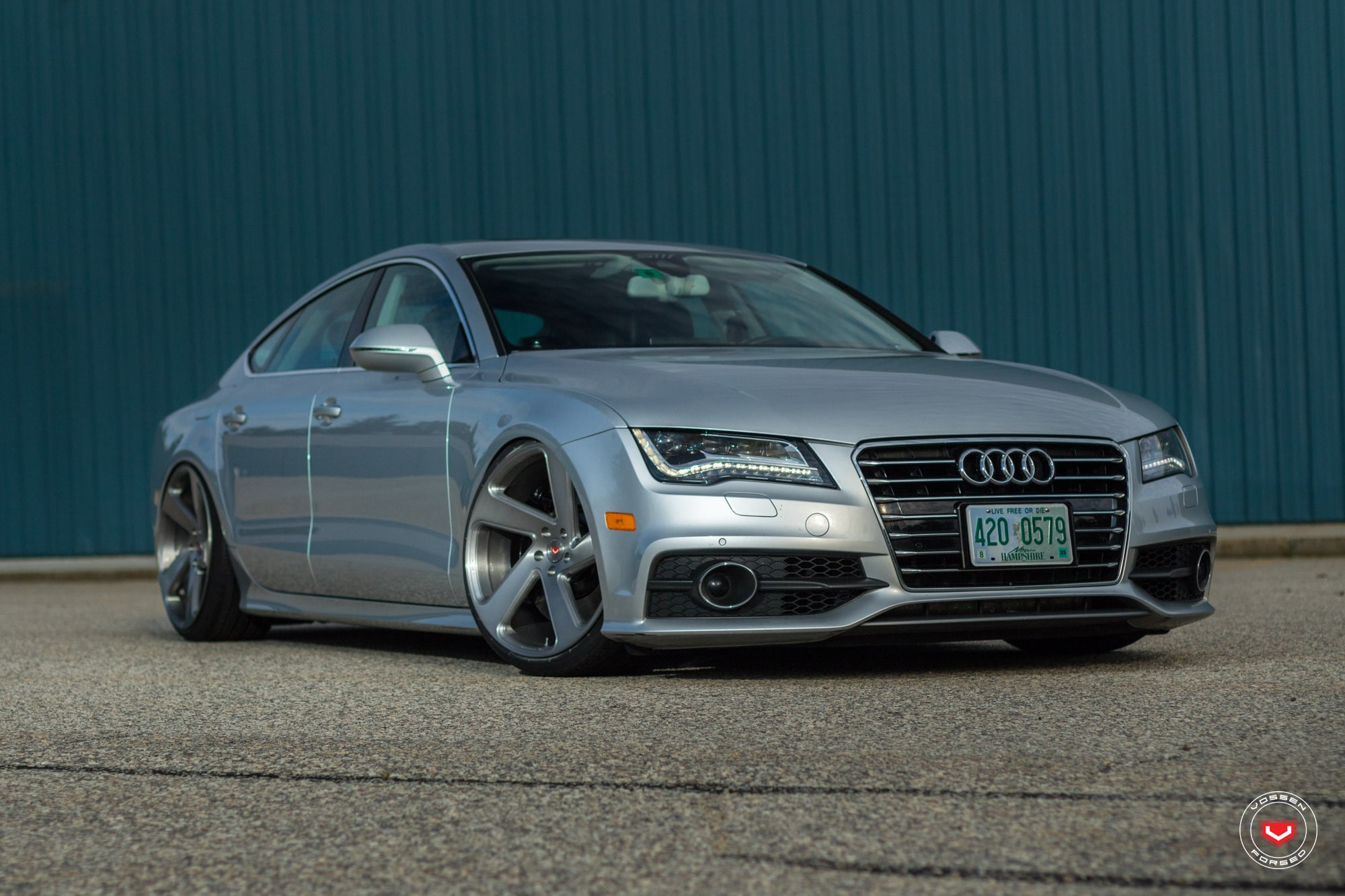 Gray Pearl: Audi A7 Fitted with Front Bumper and Fog Lights | CARiD.com ...