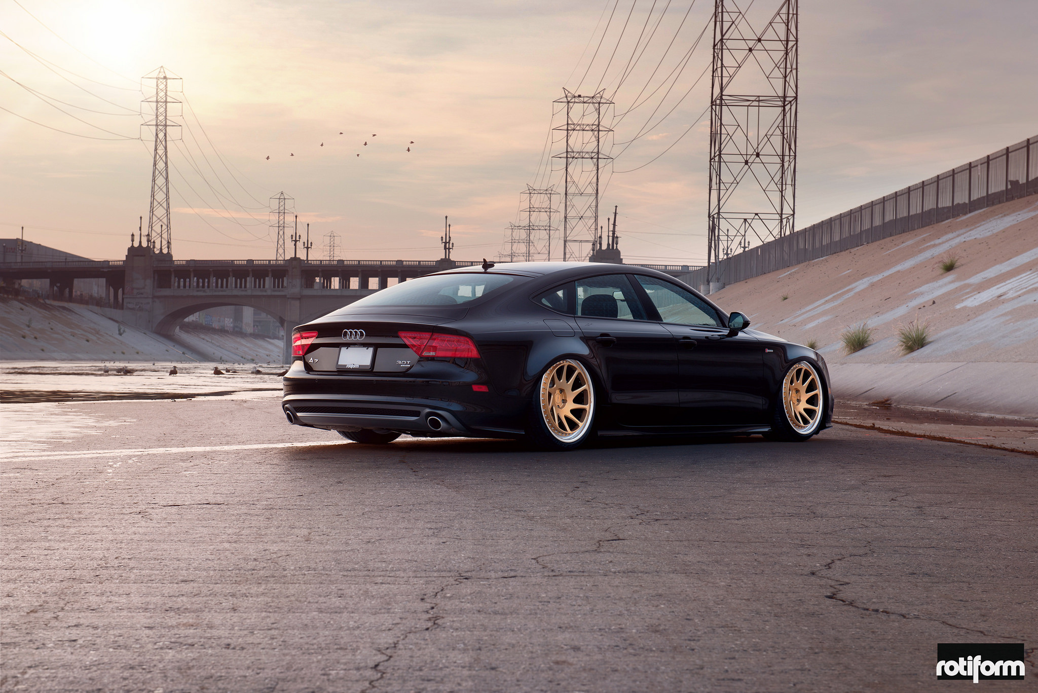 Gorgeous Audi A7 Sportback On Gold Rotiform Wheels | CARiD.com Gallery
