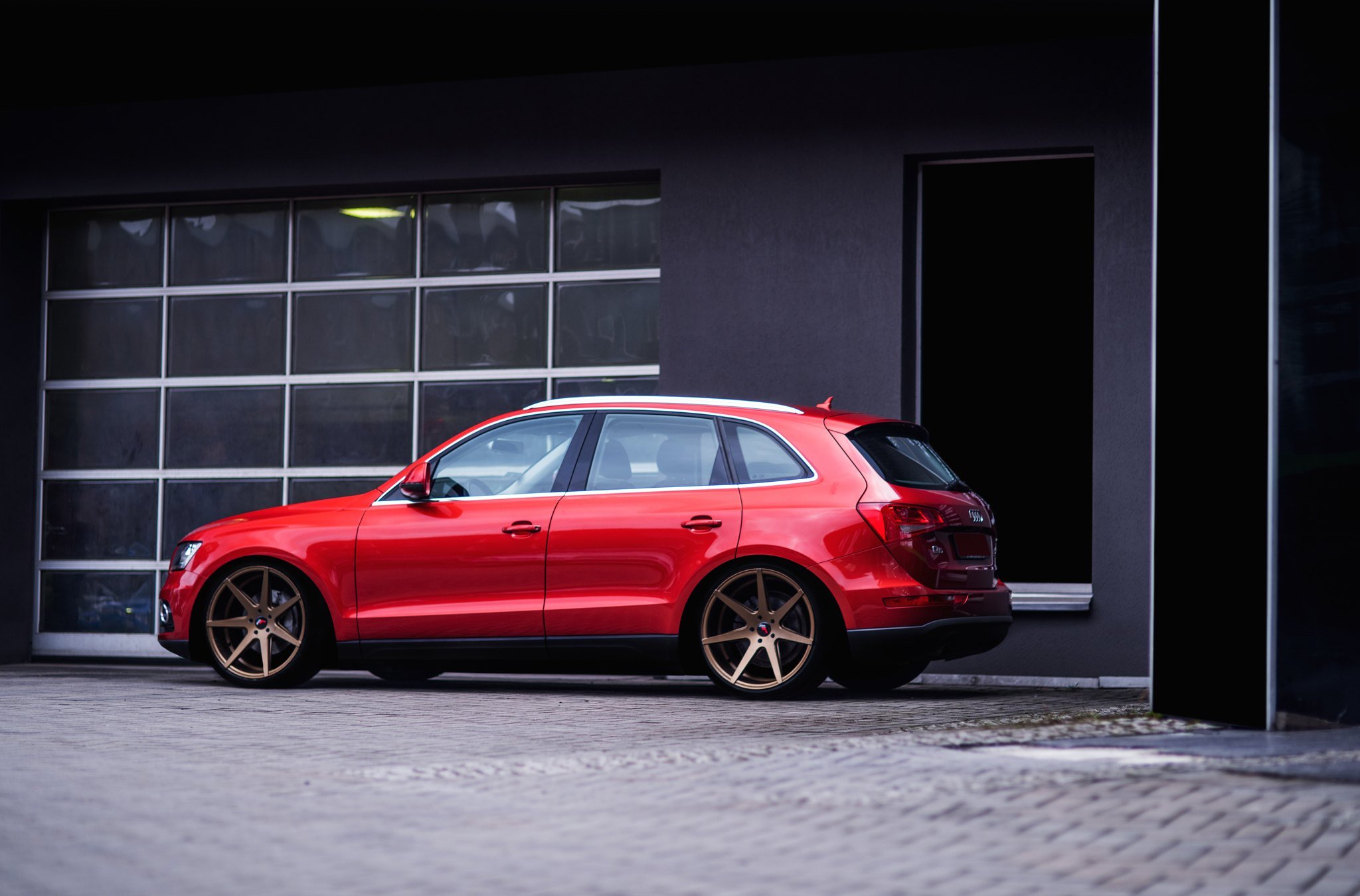 Red Audi Q5 Goes in Style with Crystal Clear Headlights | CARiD.com Gallery