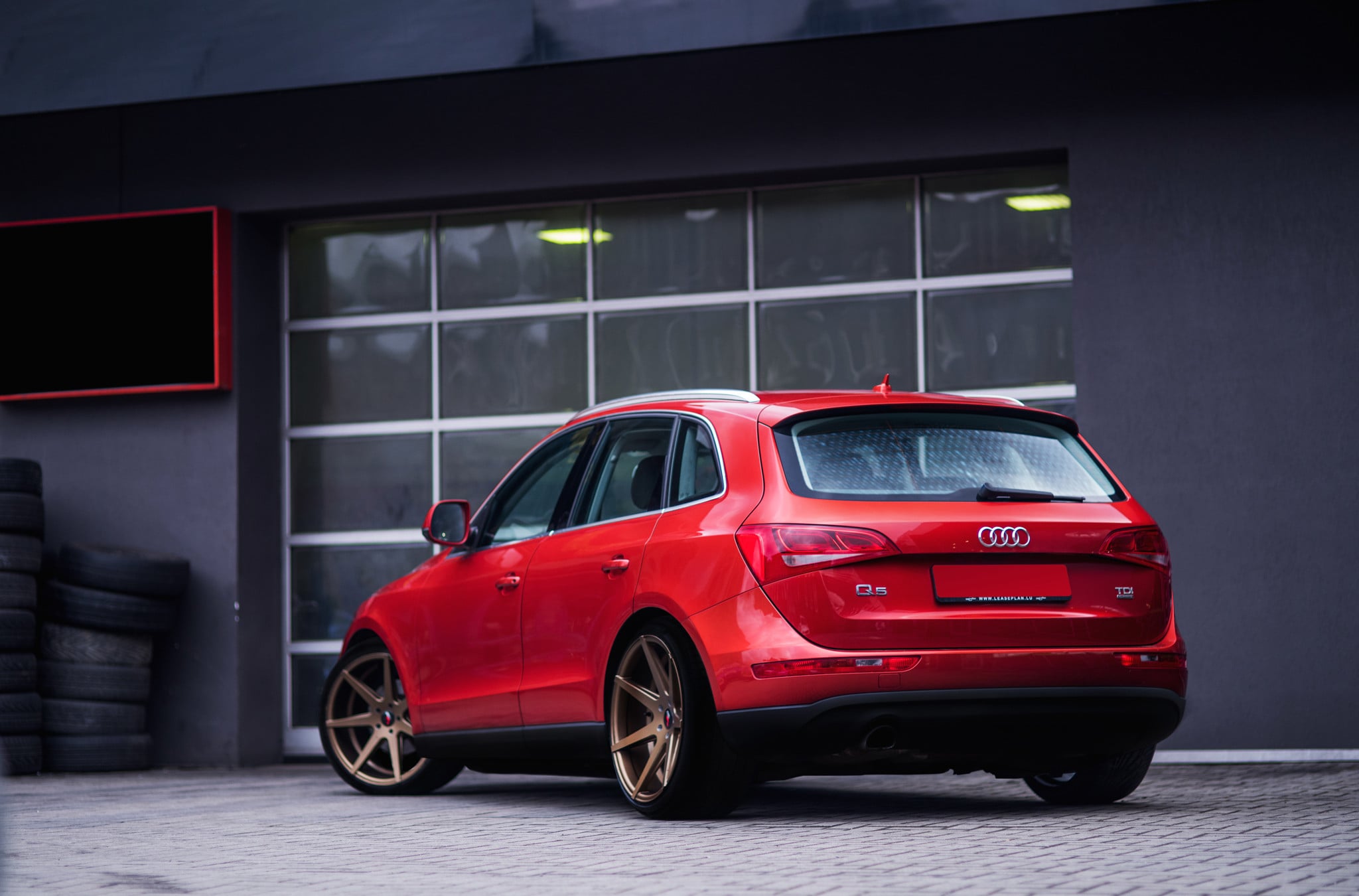 Red Audi Q5 Goes in Style with Crystal Clear Headlights | CARiD.com Gallery