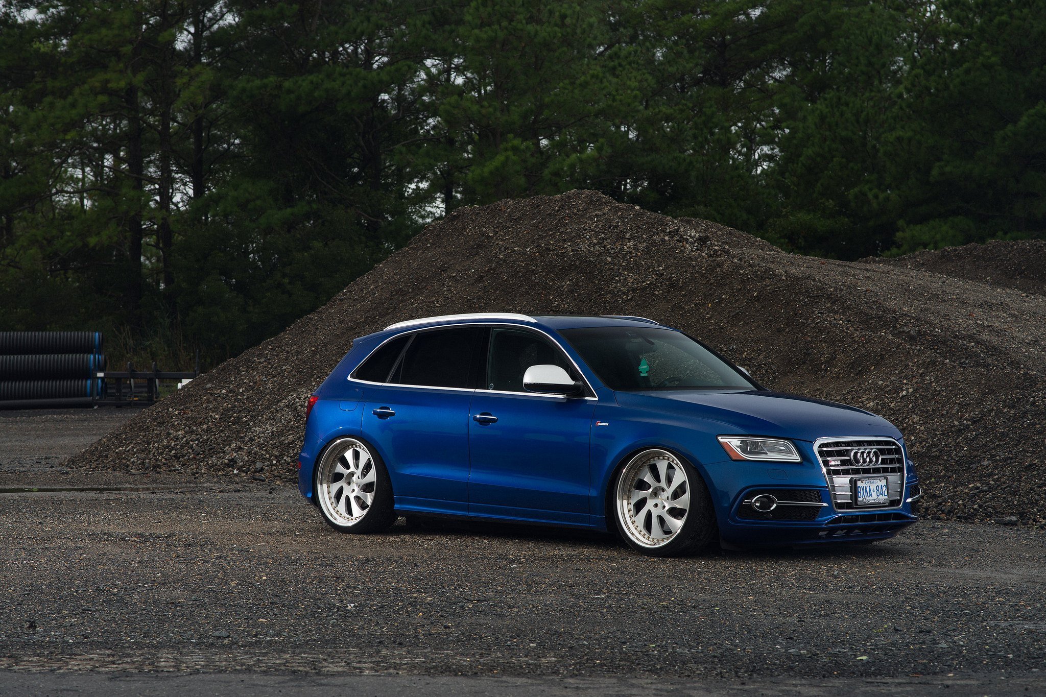 Rotiform WRW 3 Piece Wheels on Blue Audi Q5 | CARiD.com Gallery
