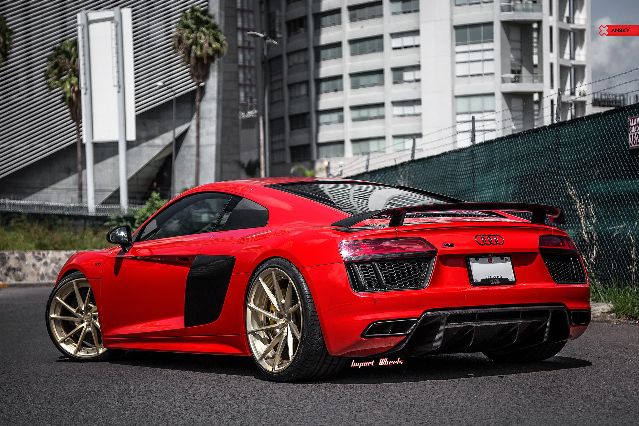 Red Audi R8 Quattro Gets Contrasting Black Accents and Racy Look ...