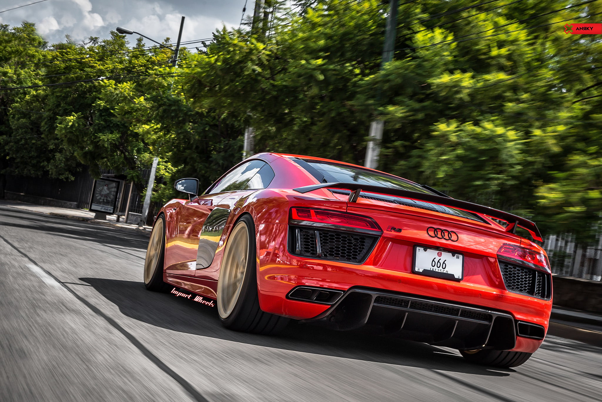 Red Audi R8 Quattro Gets Contrasting Black Accents and Racy Look ...