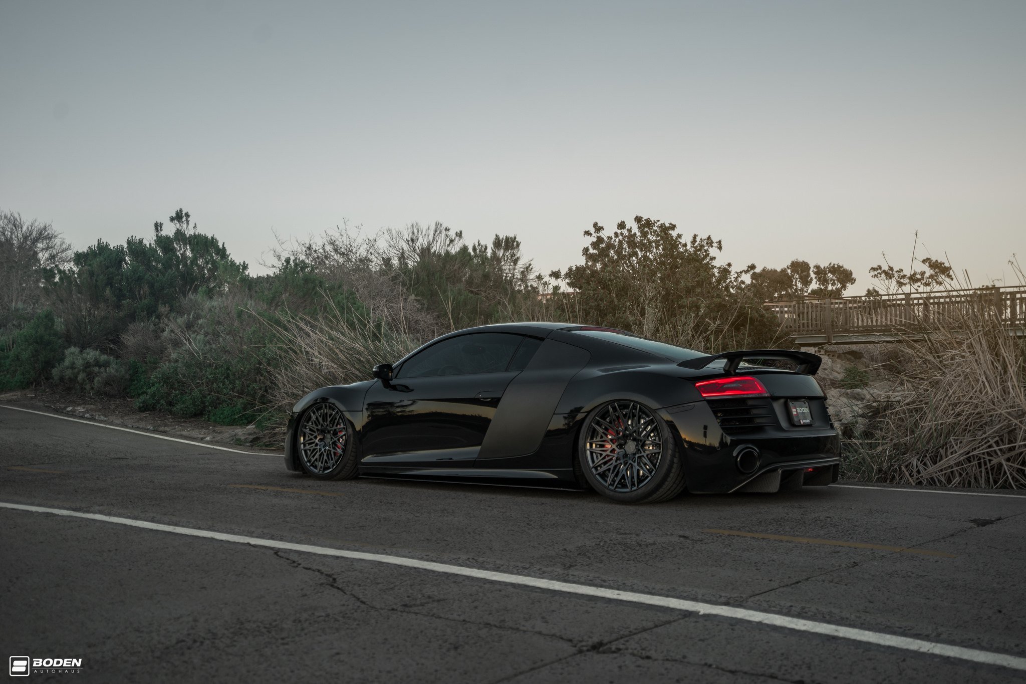Blacked Out and Stanced: Audi R8 Looking Mean with Aftermarket Goodies ...