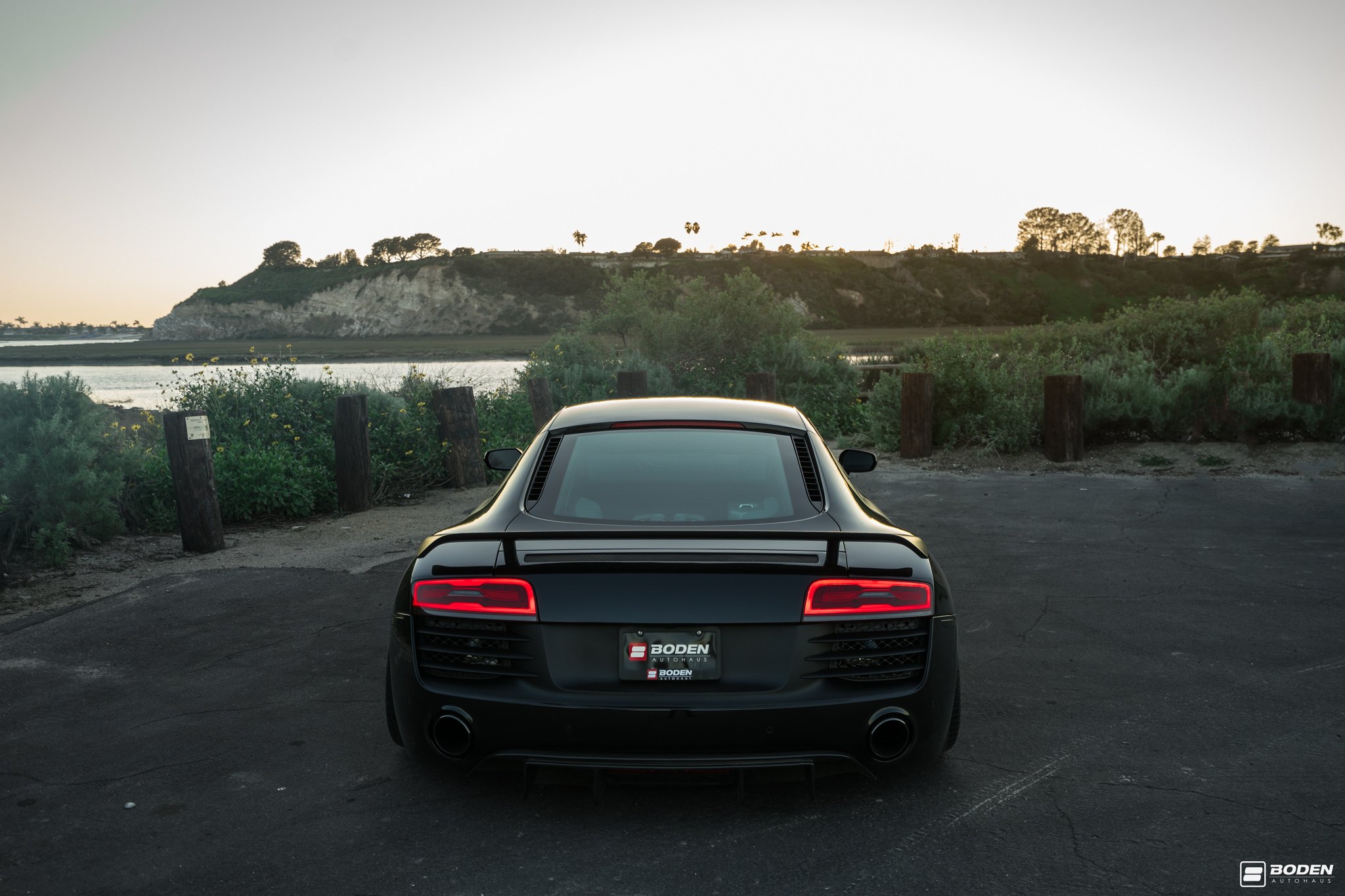 Blacked Out and Stanced: Audi R8 Looking Mean with Aftermarket Goodies ...
