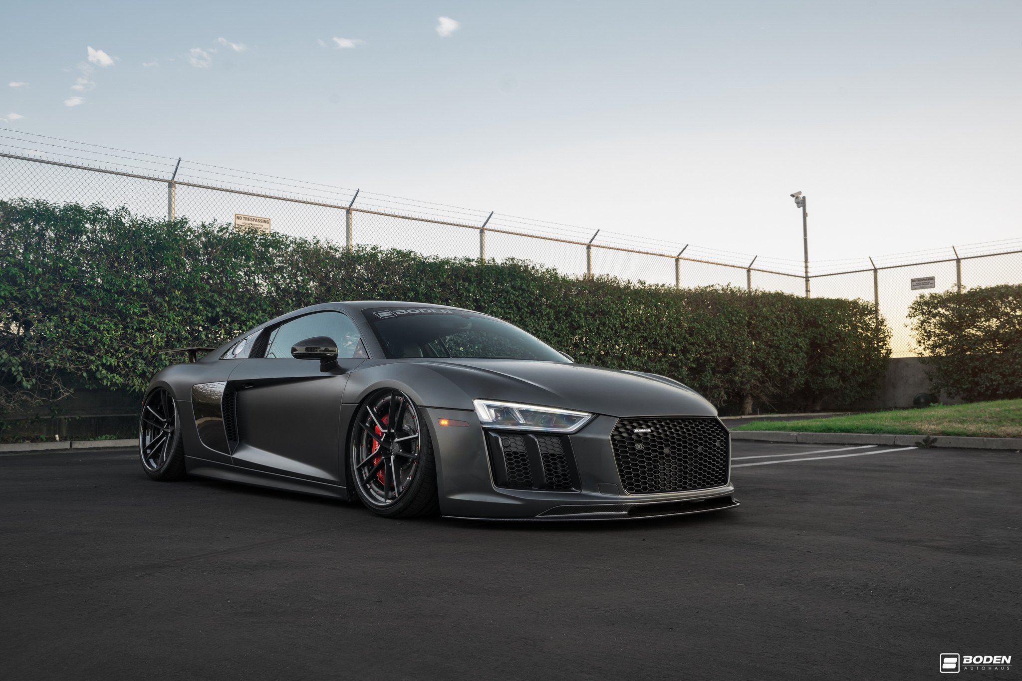 Matte Black Audi R8 Gets a Touch of Style with Red Elements | CARiD.com ...