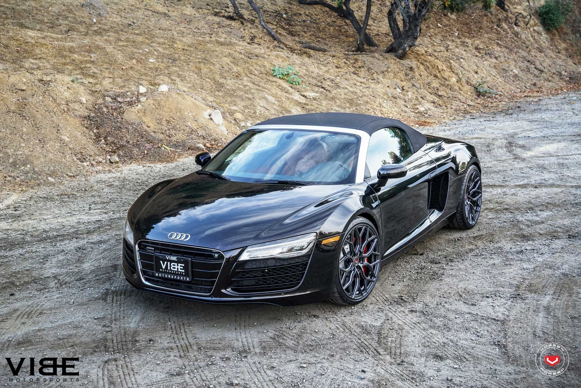 Black Pearl: Sporty Audi R8 Gets Aftermarket LED Headlights | CARiD.com ...