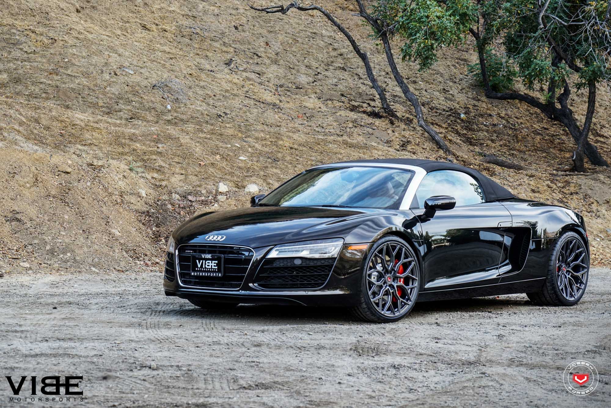 Black Pearl: Sporty Audi R8 Gets Aftermarket LED Headlights | CARiD.com ...