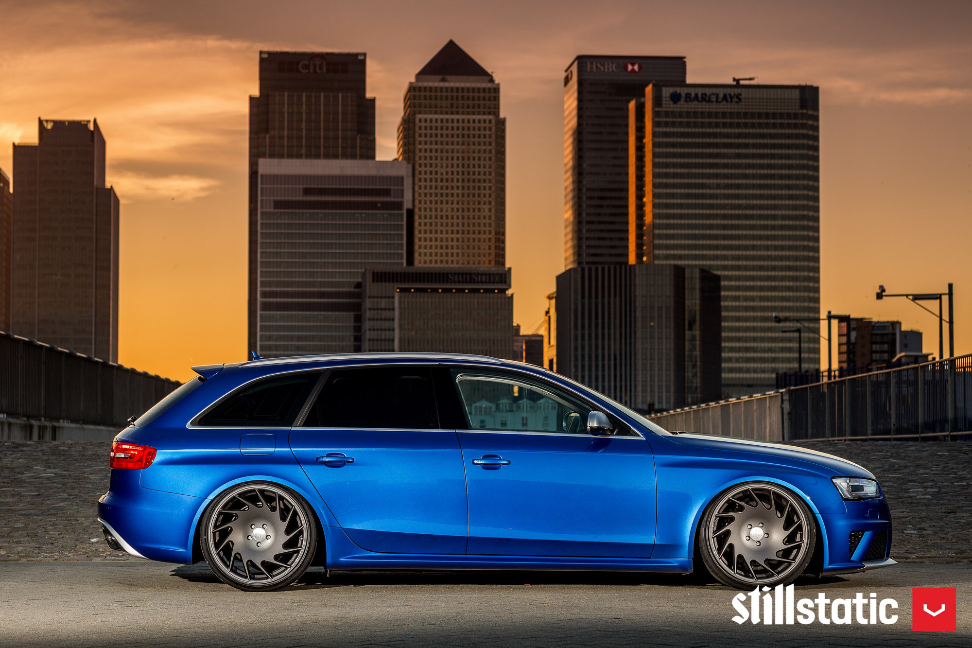 Luxury Screaming Customized Matte Blue Audi S4 | CARiD.com Gallery