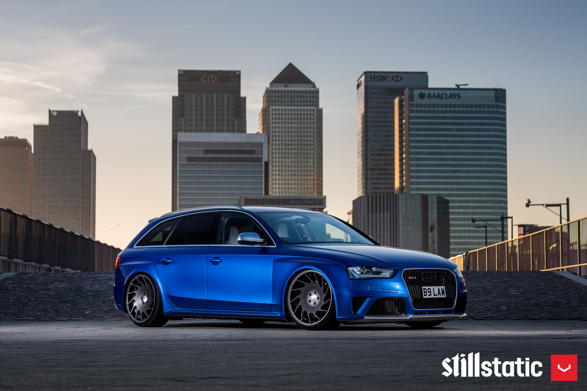 Luxury Screaming Customized Matte Blue Audi S4 | CARiD.com Gallery