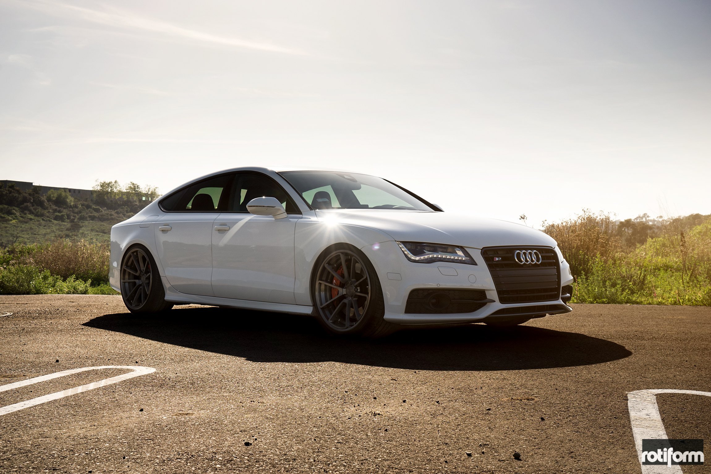 Unmatched Style: White AUDI S7 Equipped With Gorgeous Rotiform Custom ...