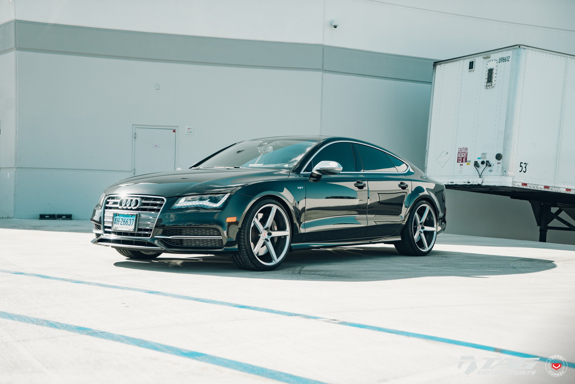 A Touch of Luxury to Black Audi S7 with Custom Chrome Trim | CARiD.com ...