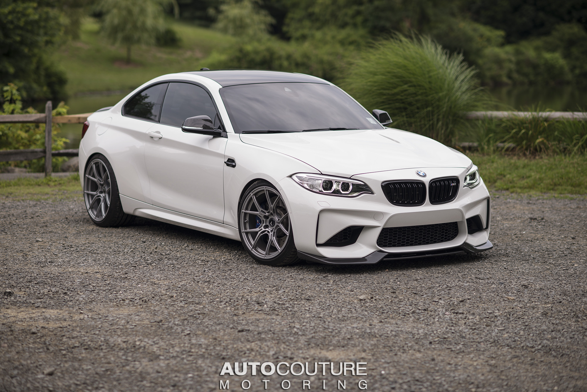 Custom White BMW 2-Series Embraced with Carbon Fiber | CARiD.com Gallery