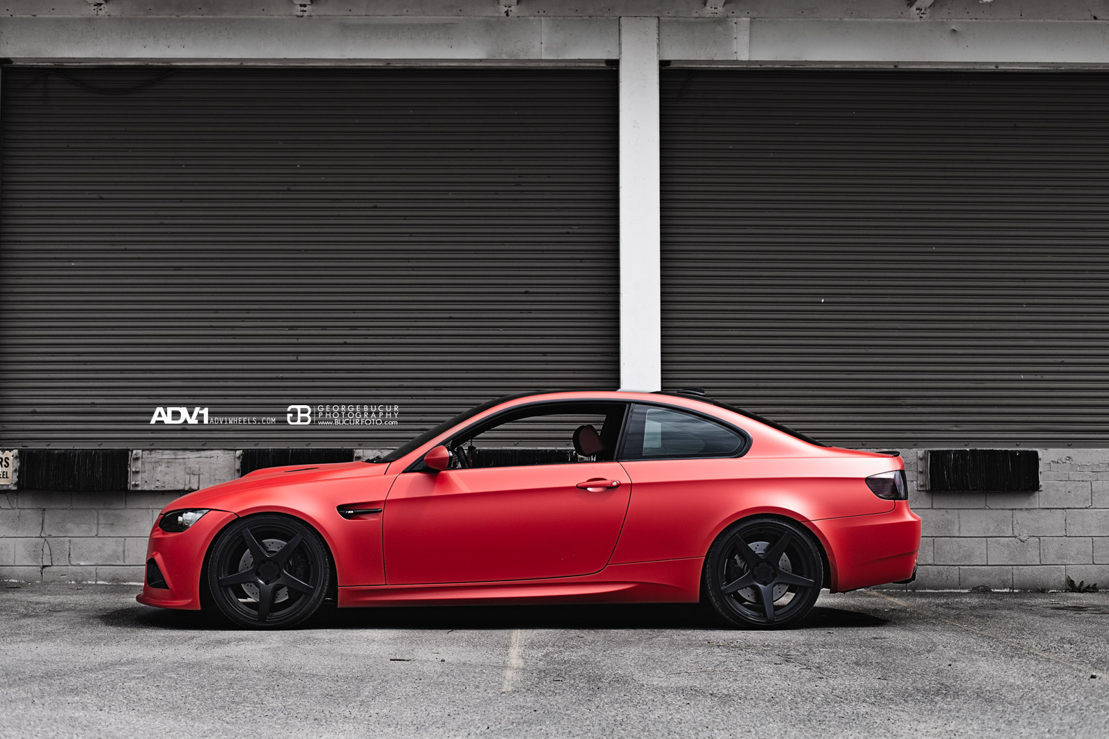 Radical Red BMW M3 Coupe With Custom Bumper And ADV1 RIms | CARiD.com ...