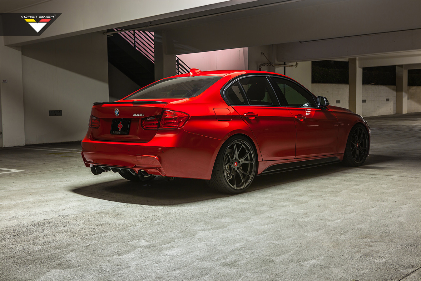 Candy Red BMW 3-Series Spiffed Up with Multiple Custom Parts | CARiD ...