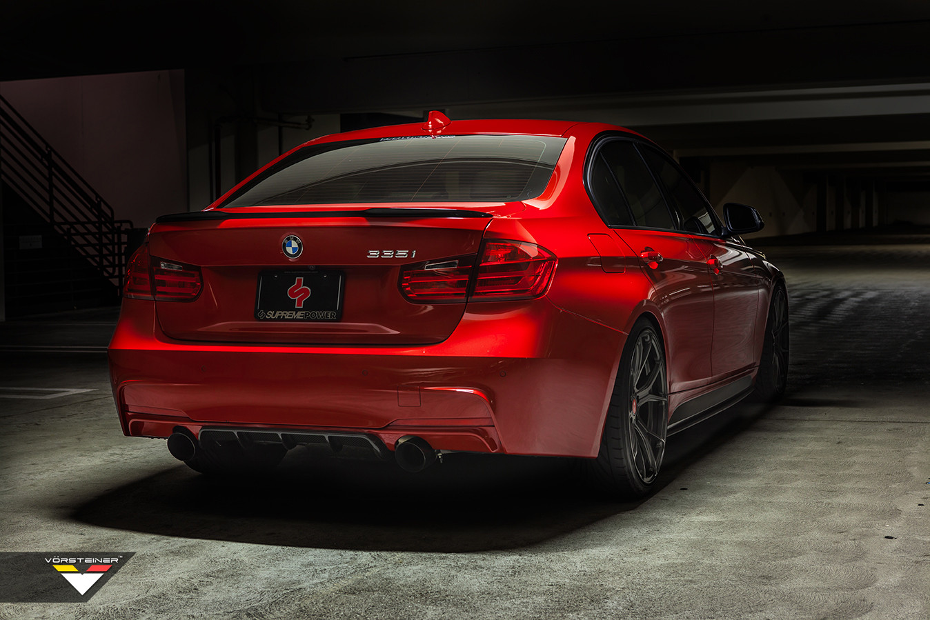 Candy Red BMW 3-Series Spiffed Up with Multiple Custom Parts | CARiD ...