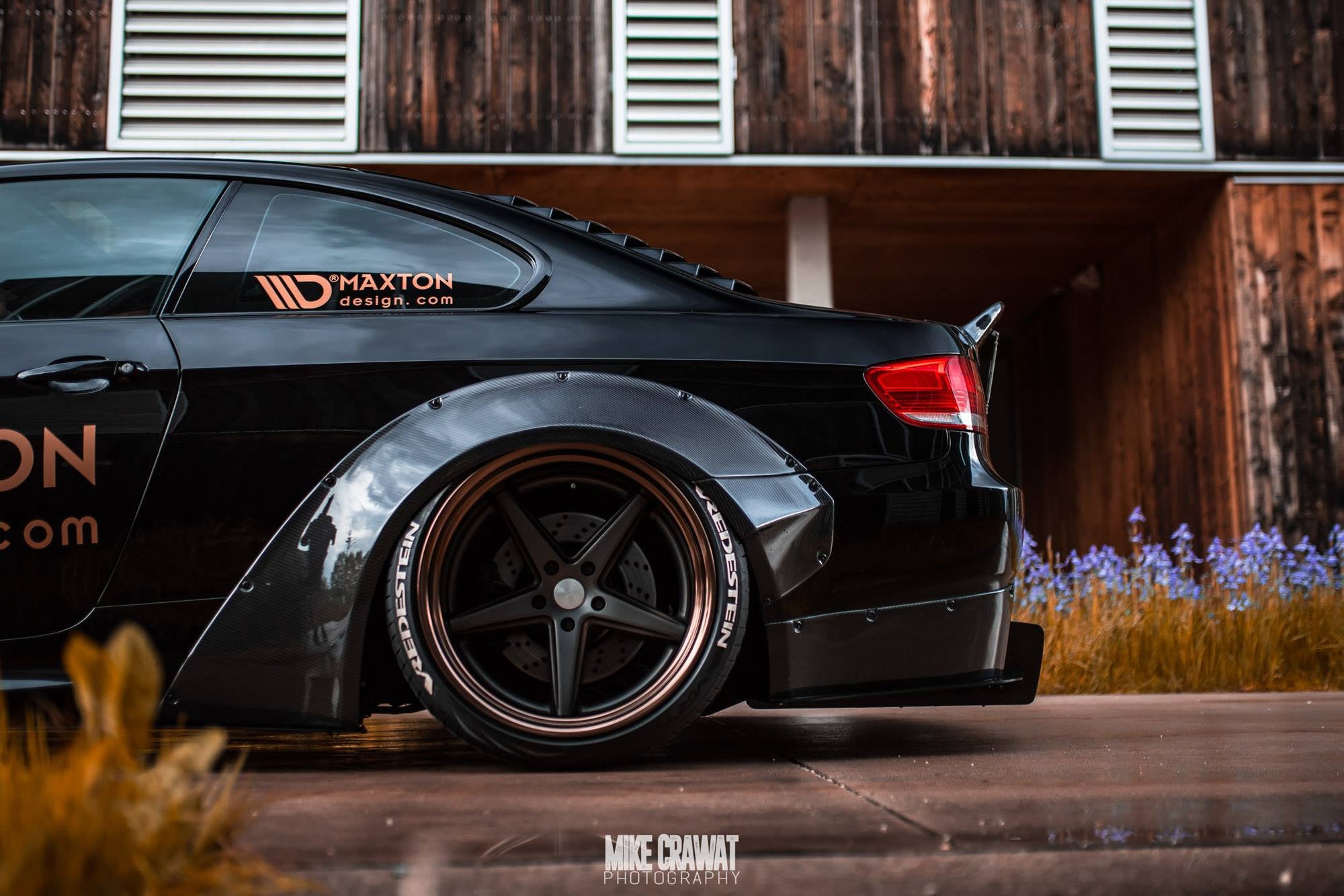 Menacing Black M3 With a Body Kit and Rear Window Louvers | CARiD.com ...