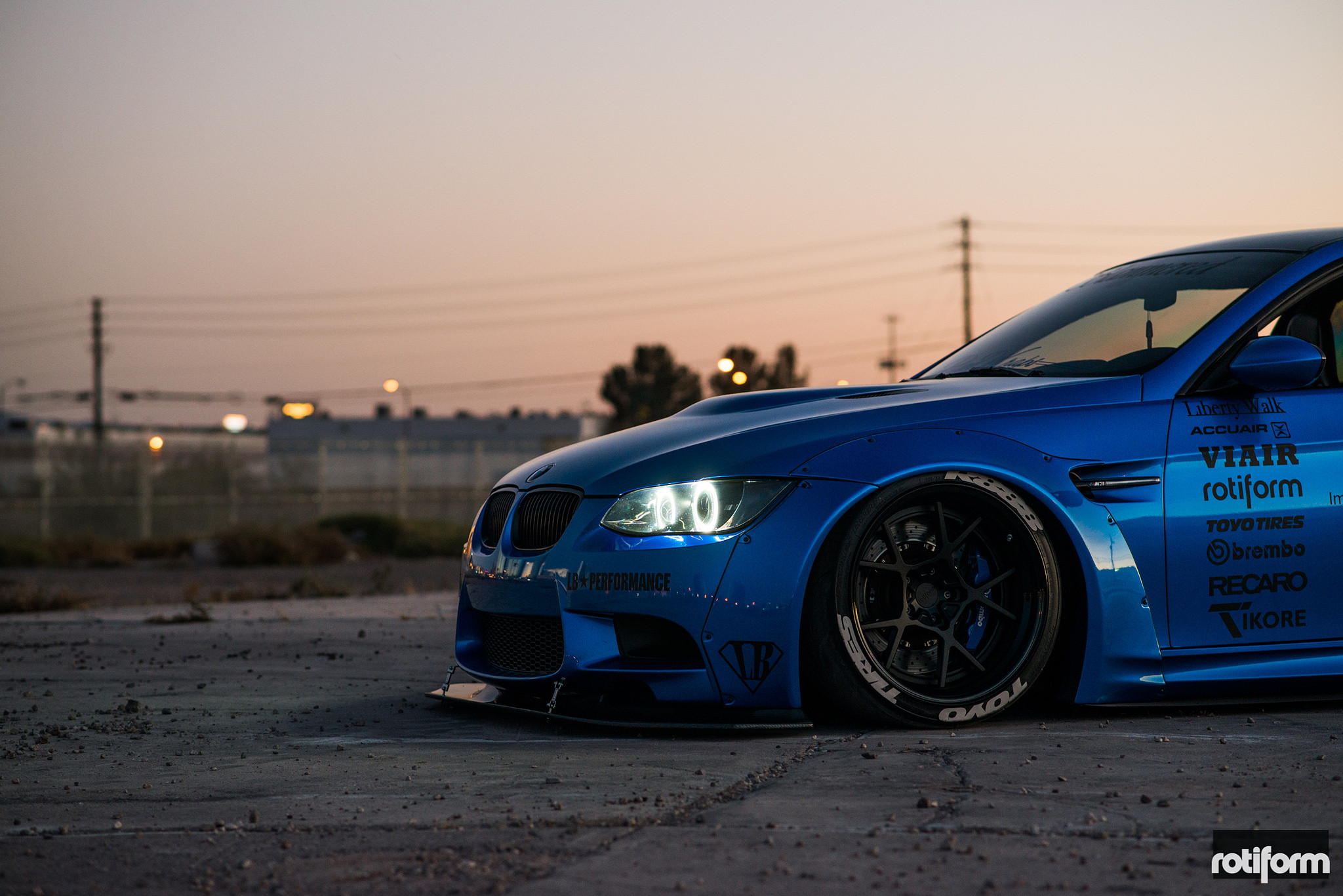 Liberty Walk BMW M3 E92 With Rotiform Sport Wheels | CARiD.com Gallery