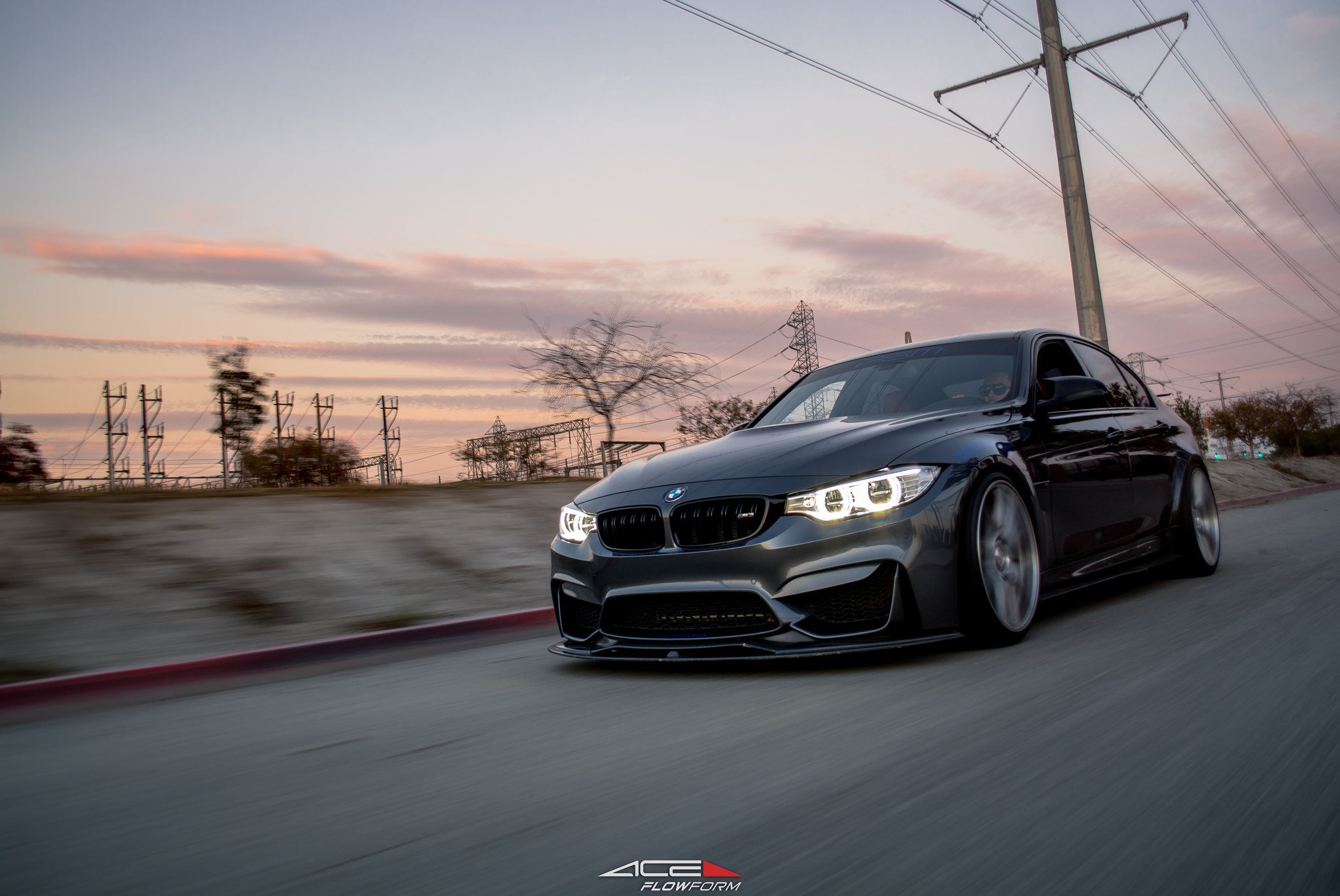 Lowered BMW M3 Sedan With a Front Bumper Splitter | CARiD.com Gallery