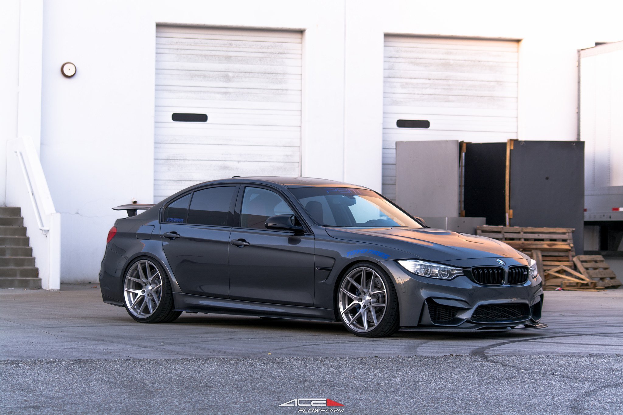 Lowered BMW M3 Sedan With a Front Bumper Splitter | CARiD.com Gallery