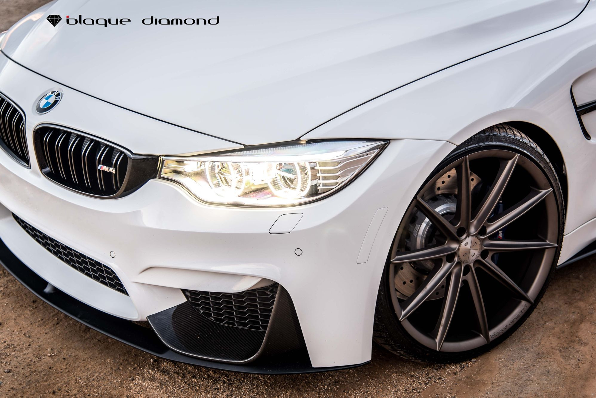 White BMW 4-Series Lowered and Put on Custom Wheels | CARiD.com Gallery