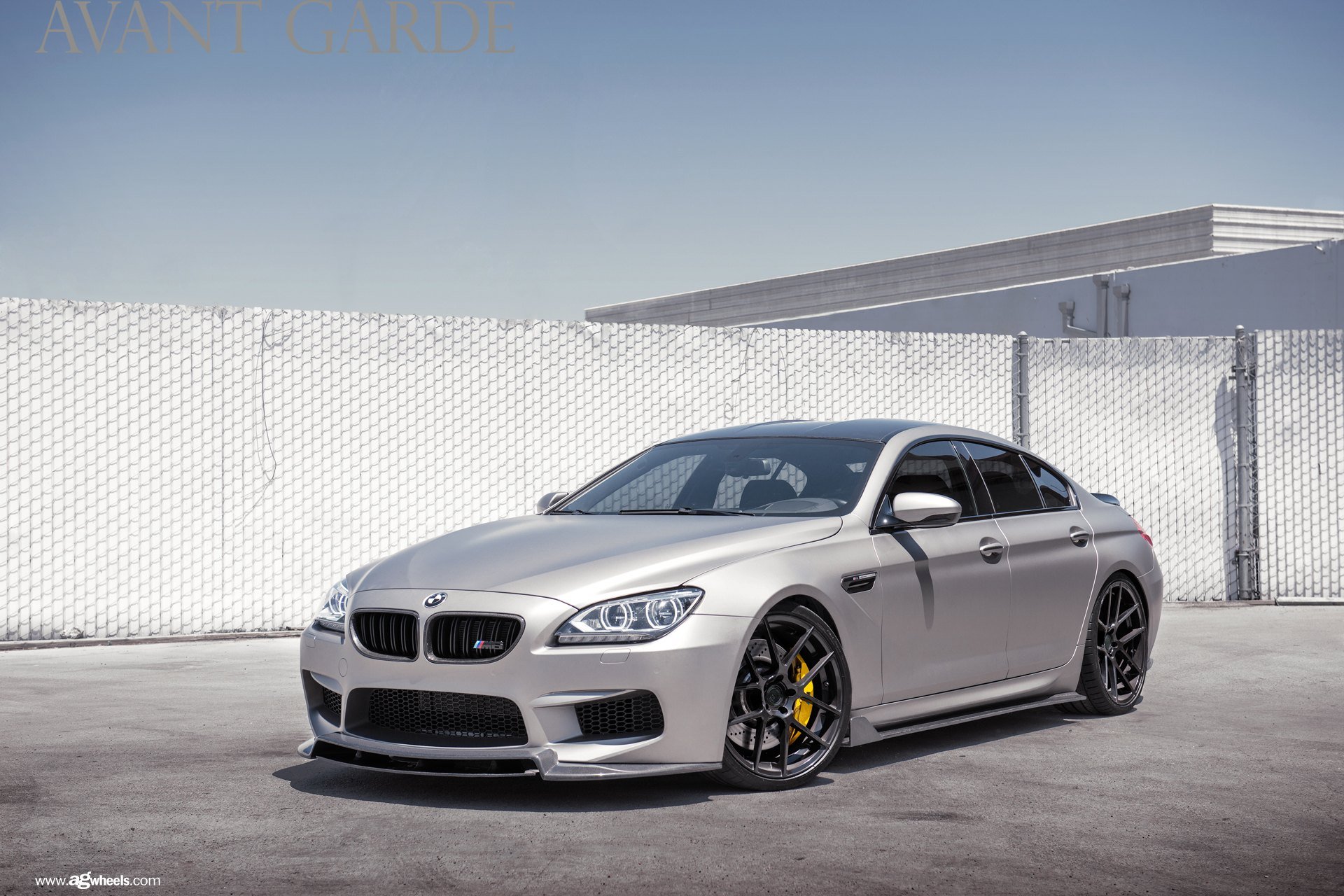 Gray Matte M6 Grand Coupe with Yellow Calipers and M310 Rims By Avant ...