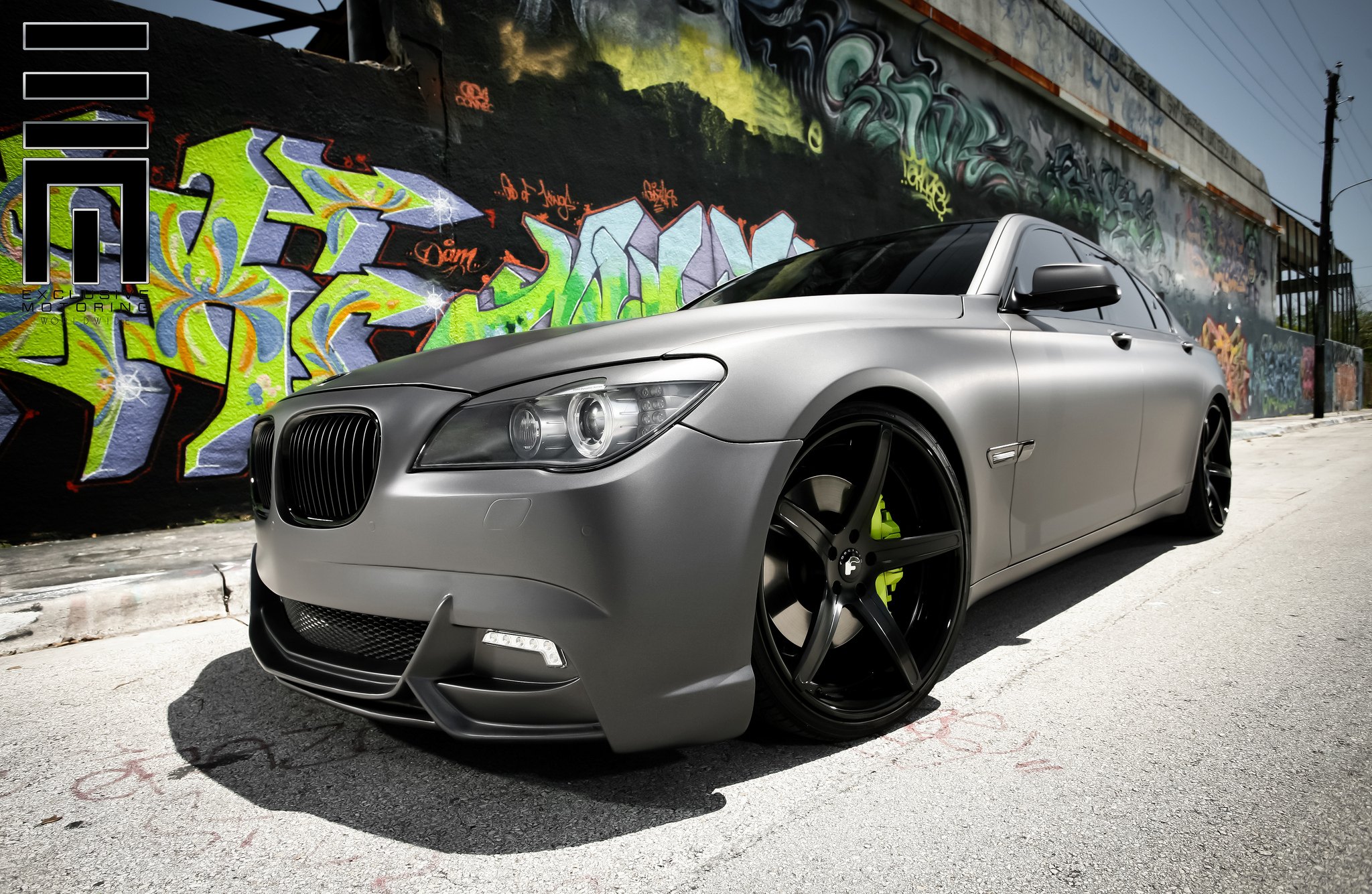 Matte Gray BMW M7 on Forgiato Custom Wheels | CARiD.com Gallery