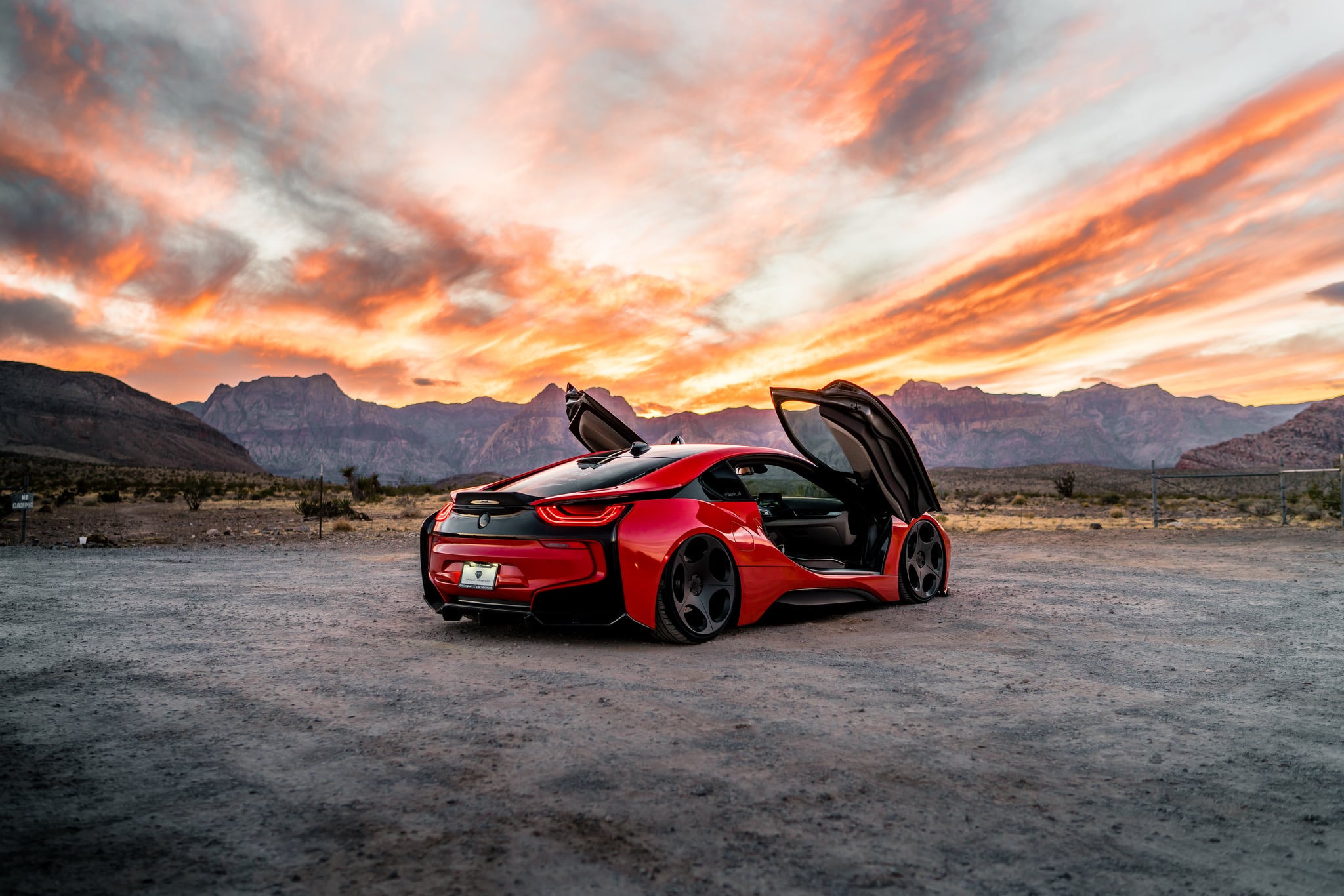 Unique Custom Solution for Red BMW i8 | CARiD.com Gallery