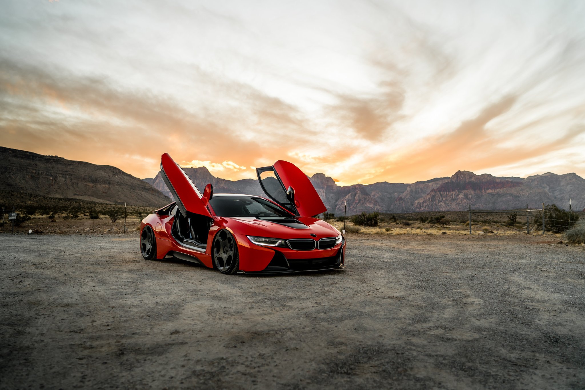 Unique Custom Solution for Red BMW i8 | CARiD.com Gallery
