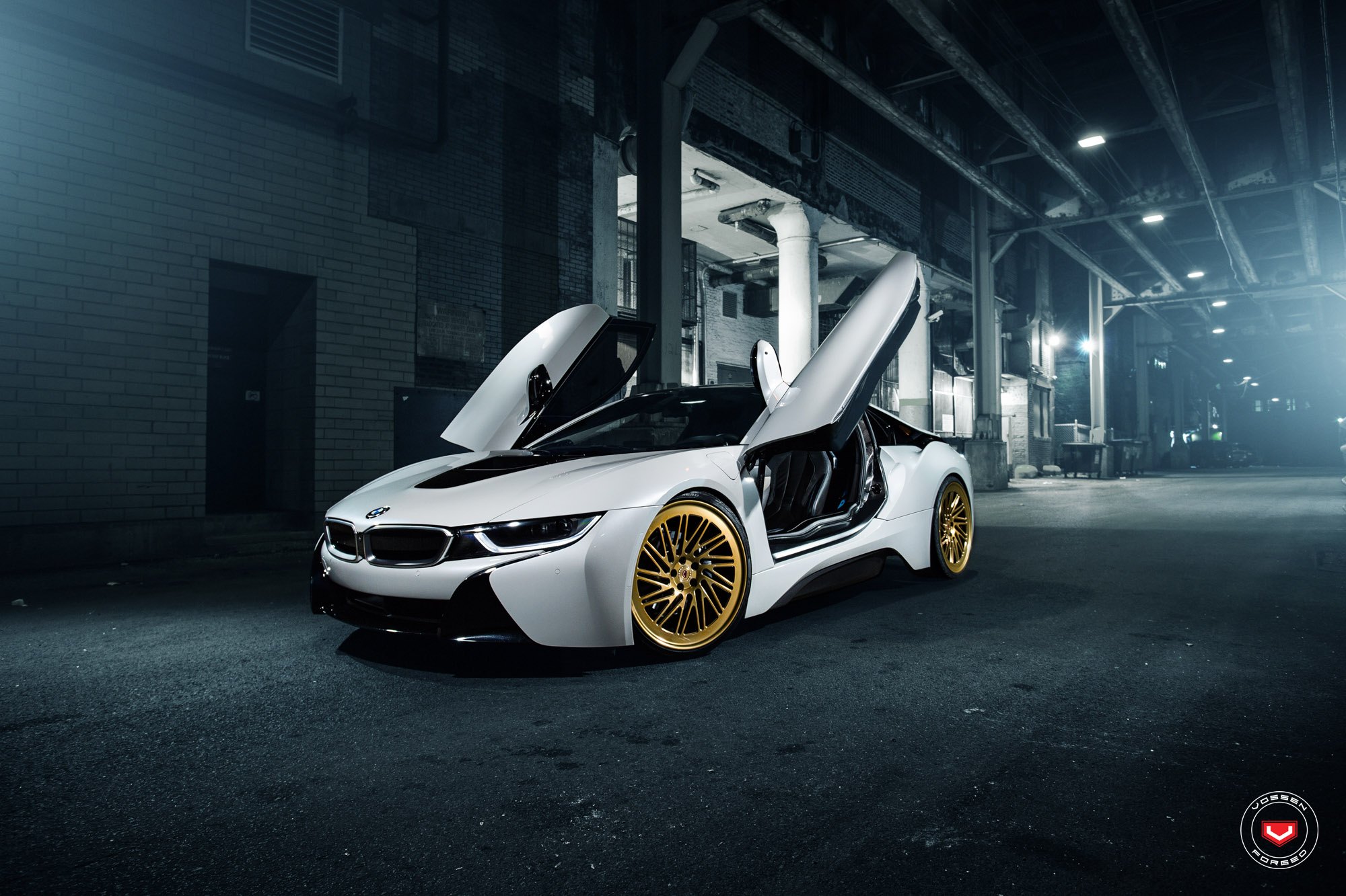 Gorgeous BMW i8 Sitting on Gold Vossen LC105T Wheels | CARiD.com Gallery
