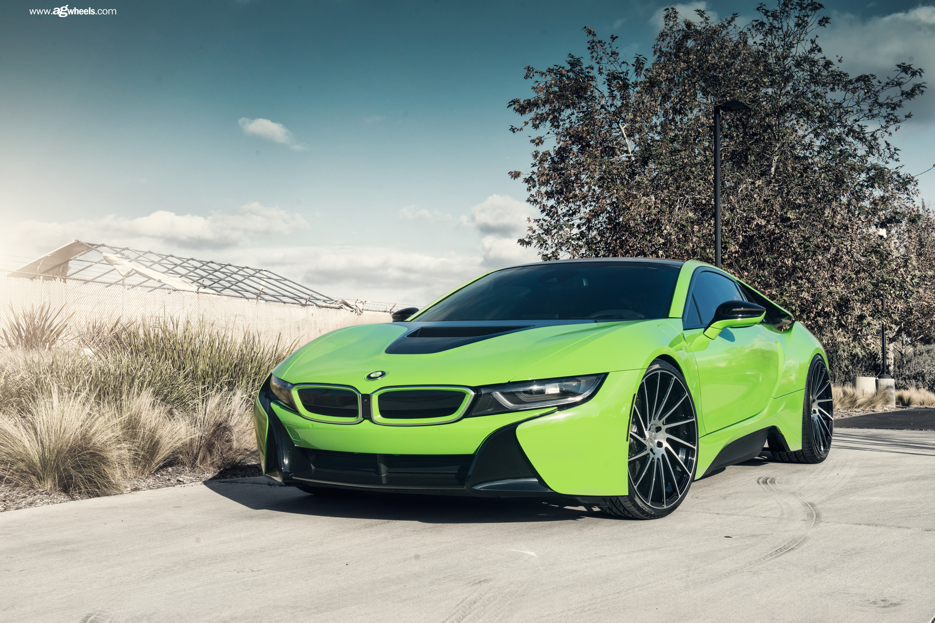 Bmw I8 Green Car