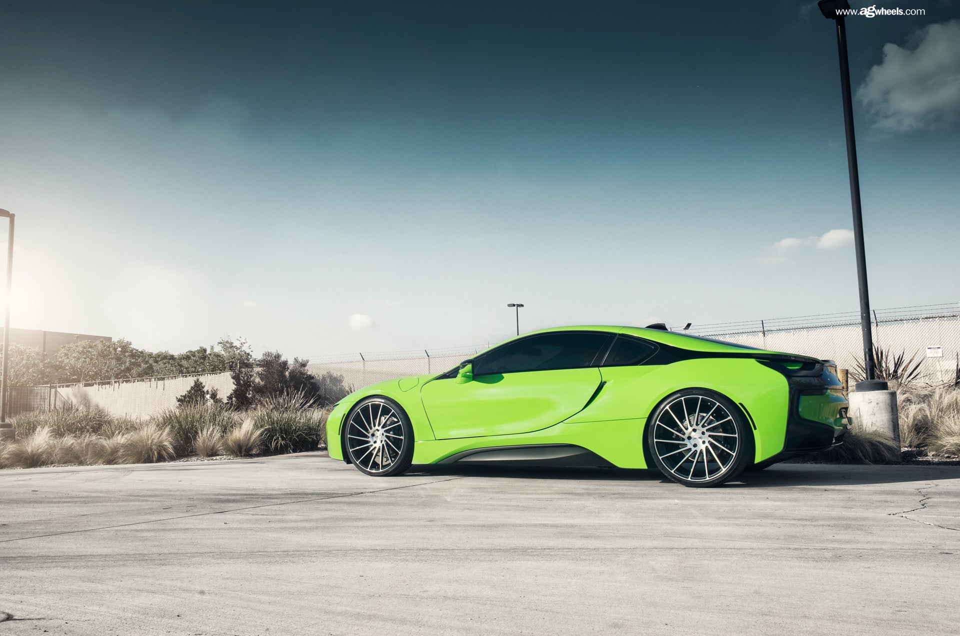 Lime Green Hybrid Bmw i8 on Avant Garde Custom Wheels | CARiD.com Gallery