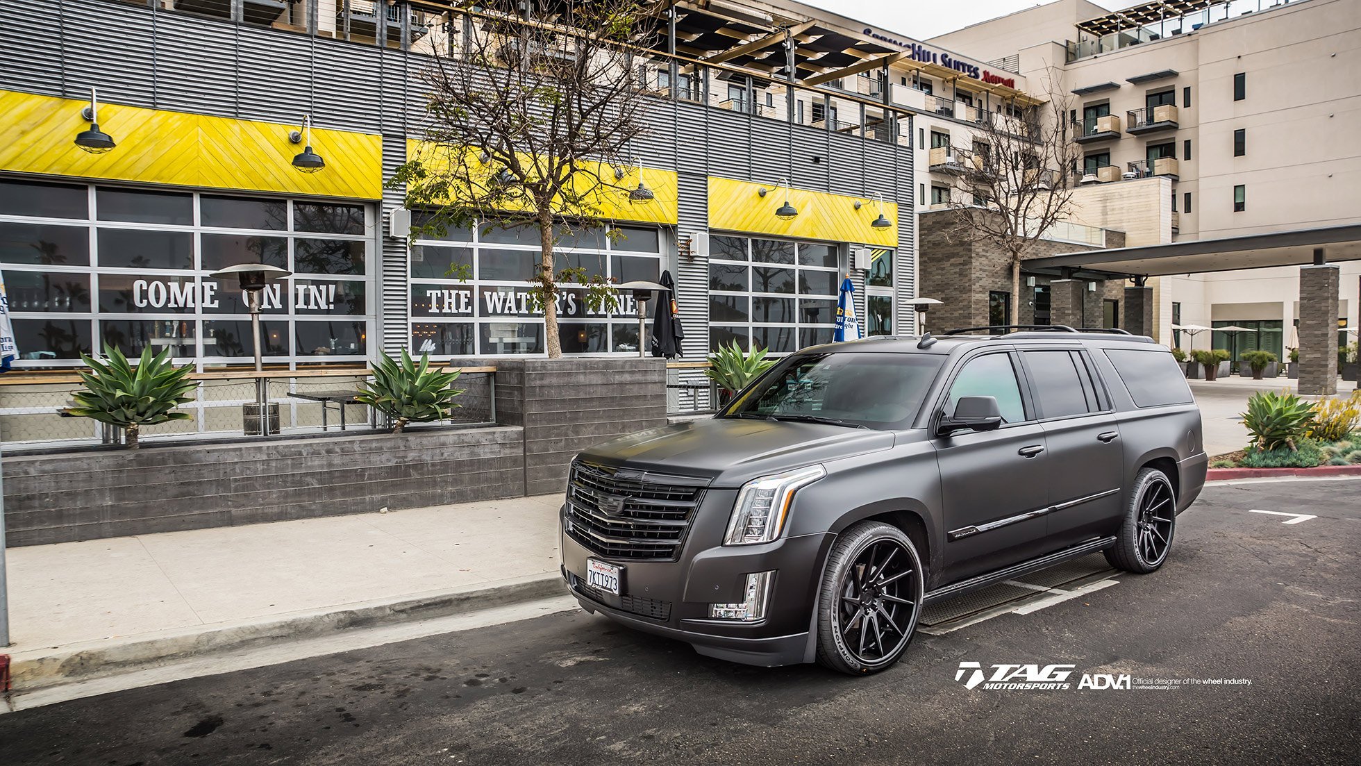Cadillac Escalade ESV lowered on ADV.1 Custom Wheels | CARiD.com Gallery