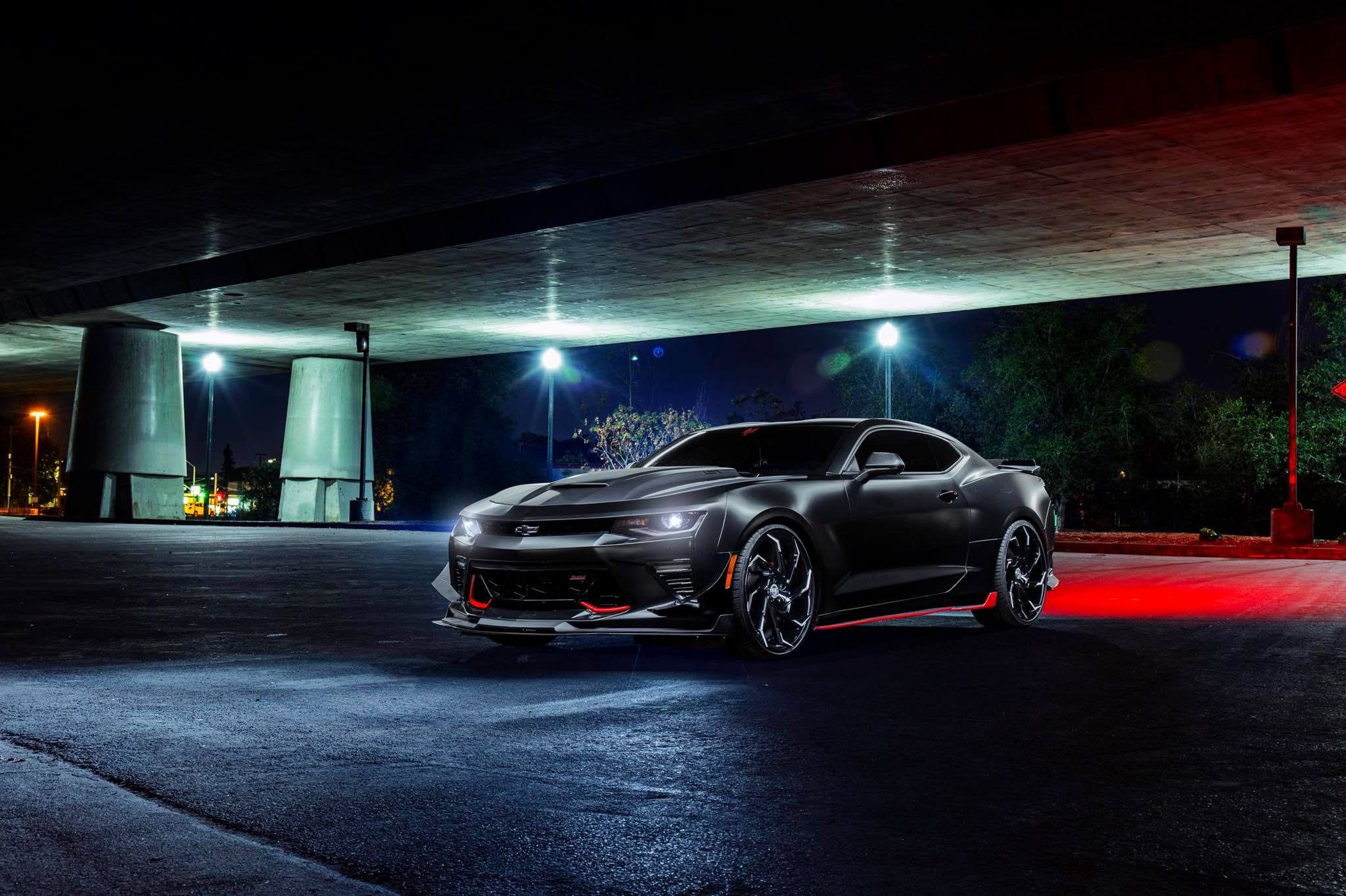 Stylish and Sinister: Matte Black Chevy Camaro Outfitted With ...