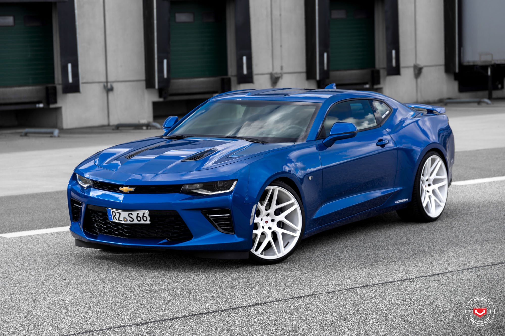 Customized Blue Chevy Camaro for a Modern Muscle Car Look | CARiD.com ...