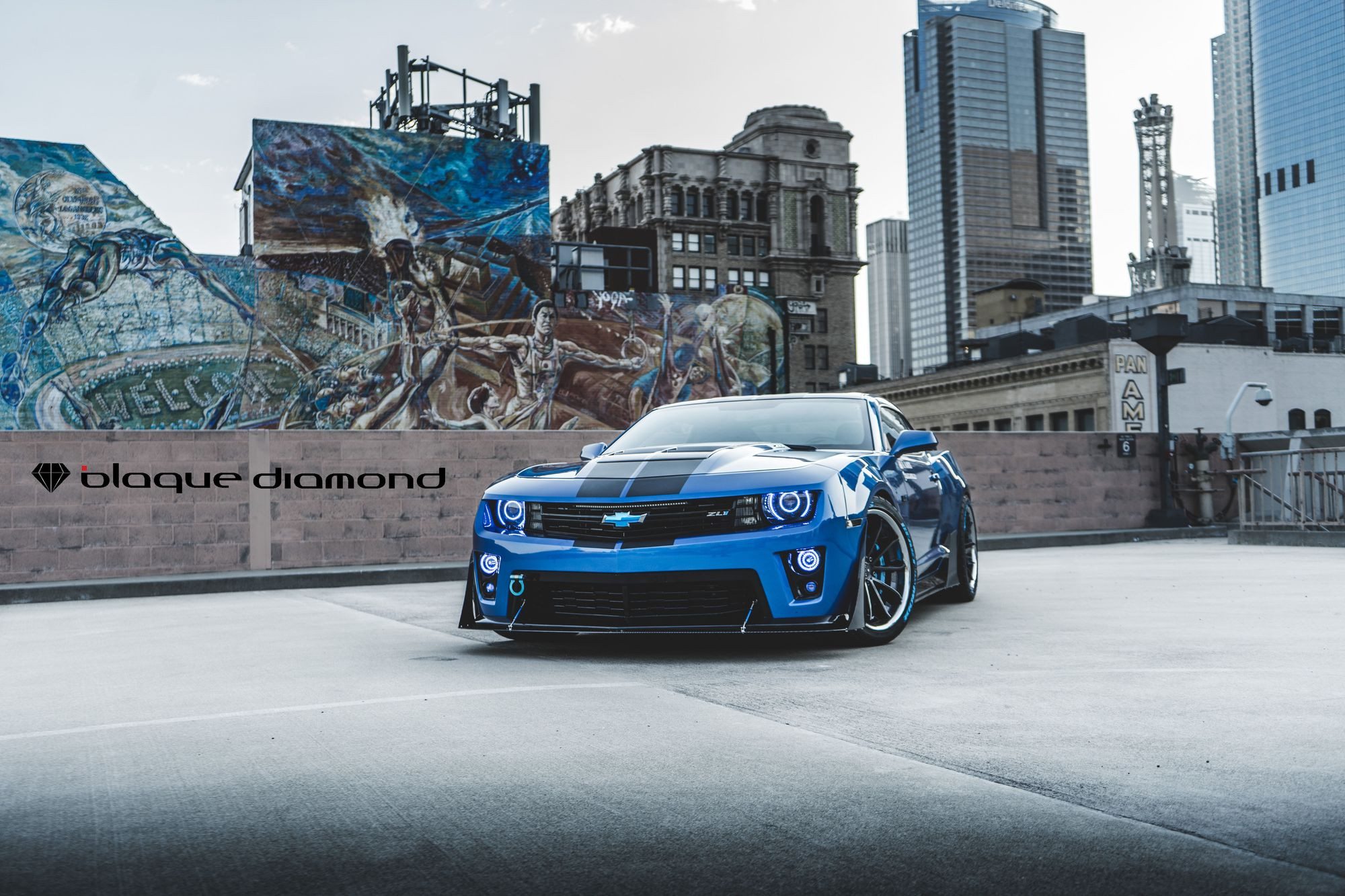 Muscle Detected: Blue Chevy Camaro Wearing Custom Body Kit | CARiD.com ...