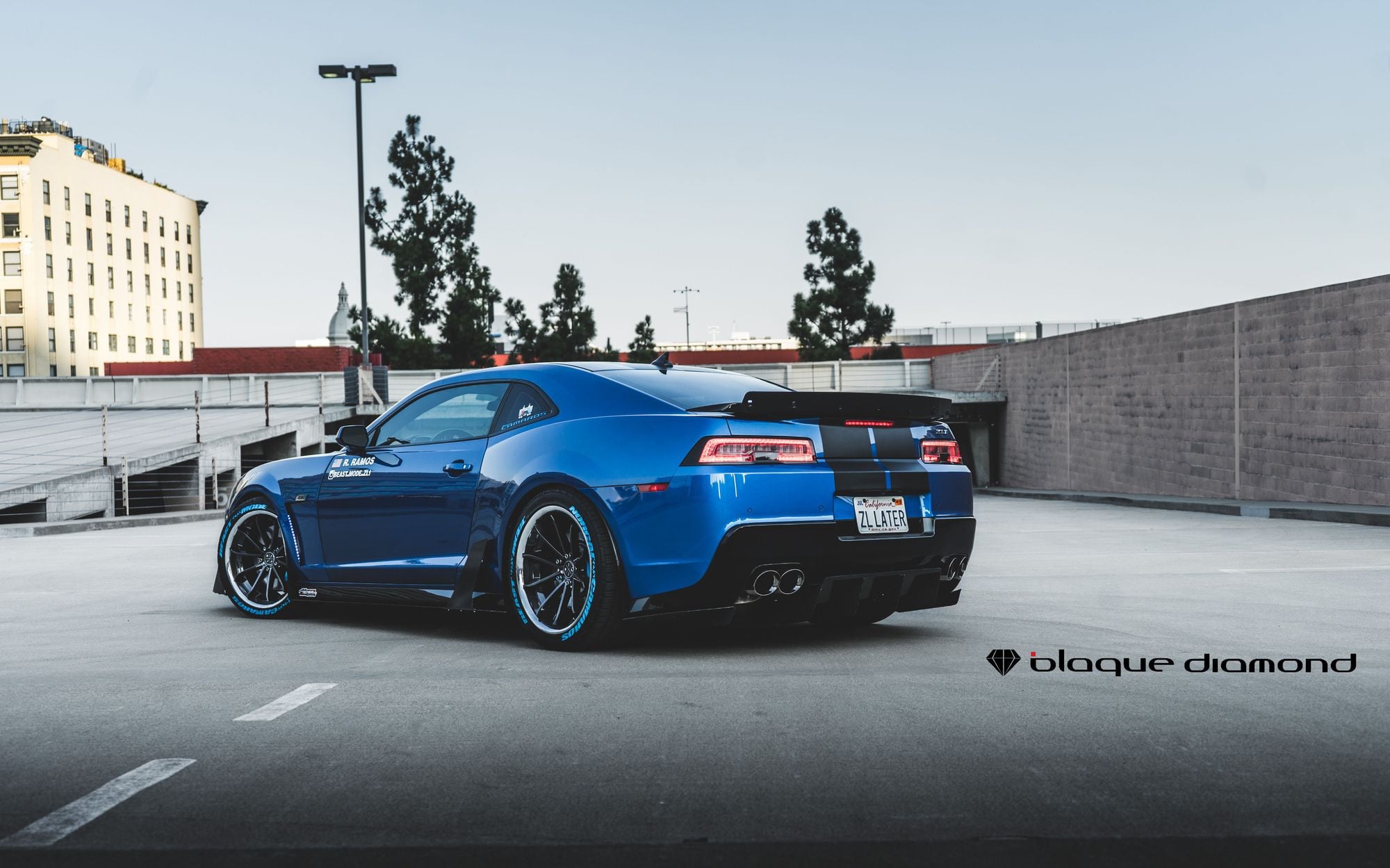 Muscle Detected: Blue Chevy Camaro Wearing Custom Body Kit | CARiD.com ...