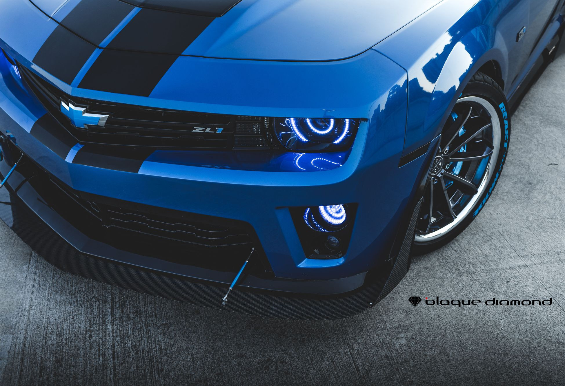Muscle Detected: Blue Chevy Camaro Wearing Custom Body Kit | CARiD.com ...