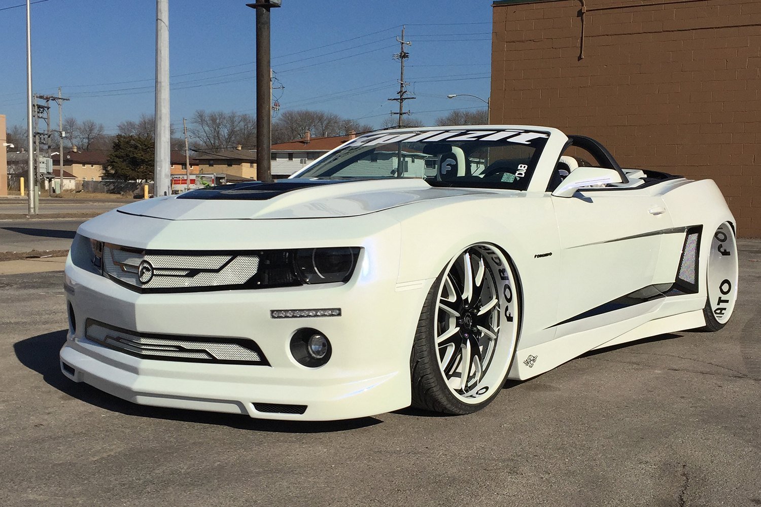 DUB Edition Ultra-Wide Camaro on Forgiato Custom Rims | CARiD.com Gallery