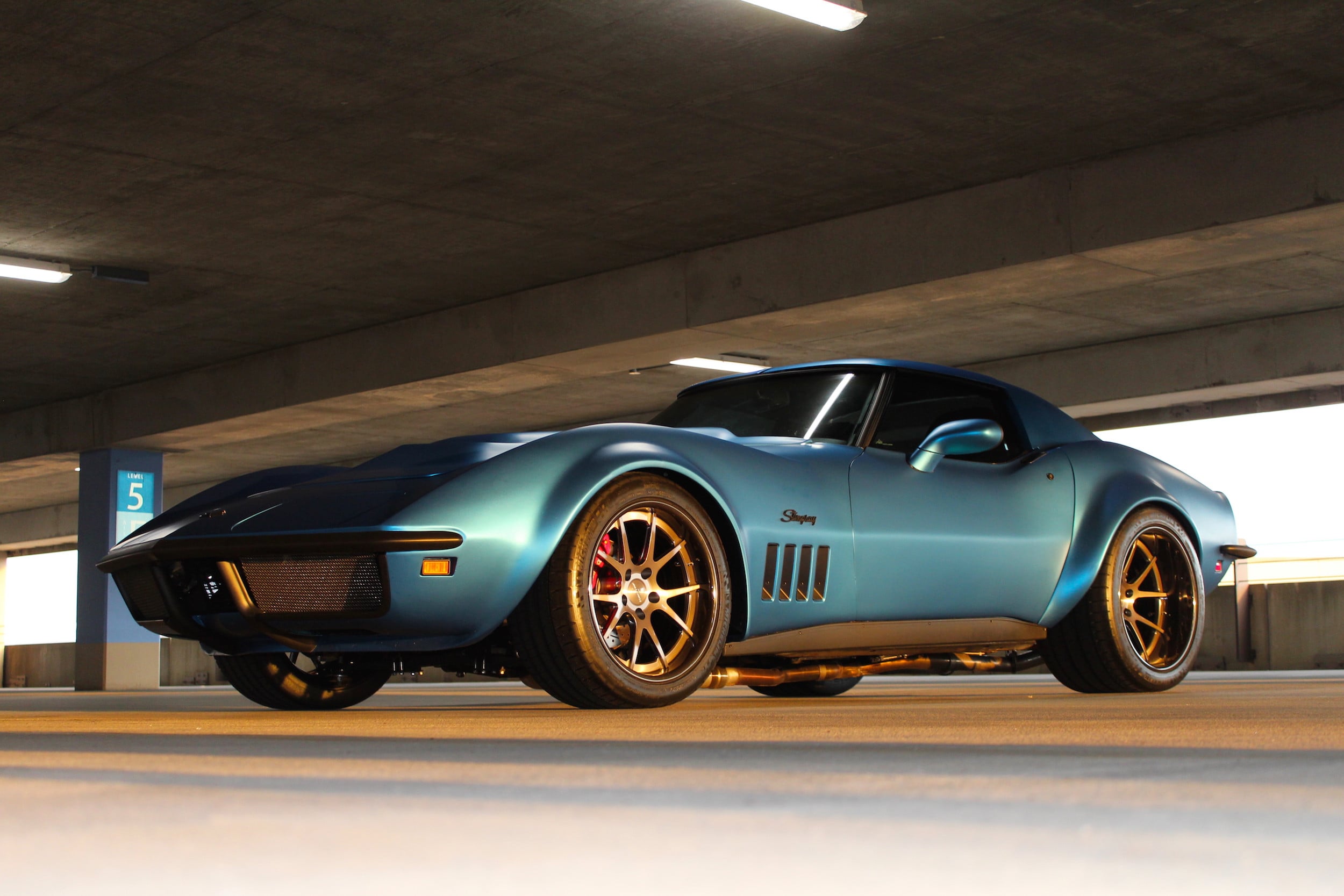 Blue Blooded: Custom Matte Blue Chevy Corvette Stingray | CARiD.com Gallery