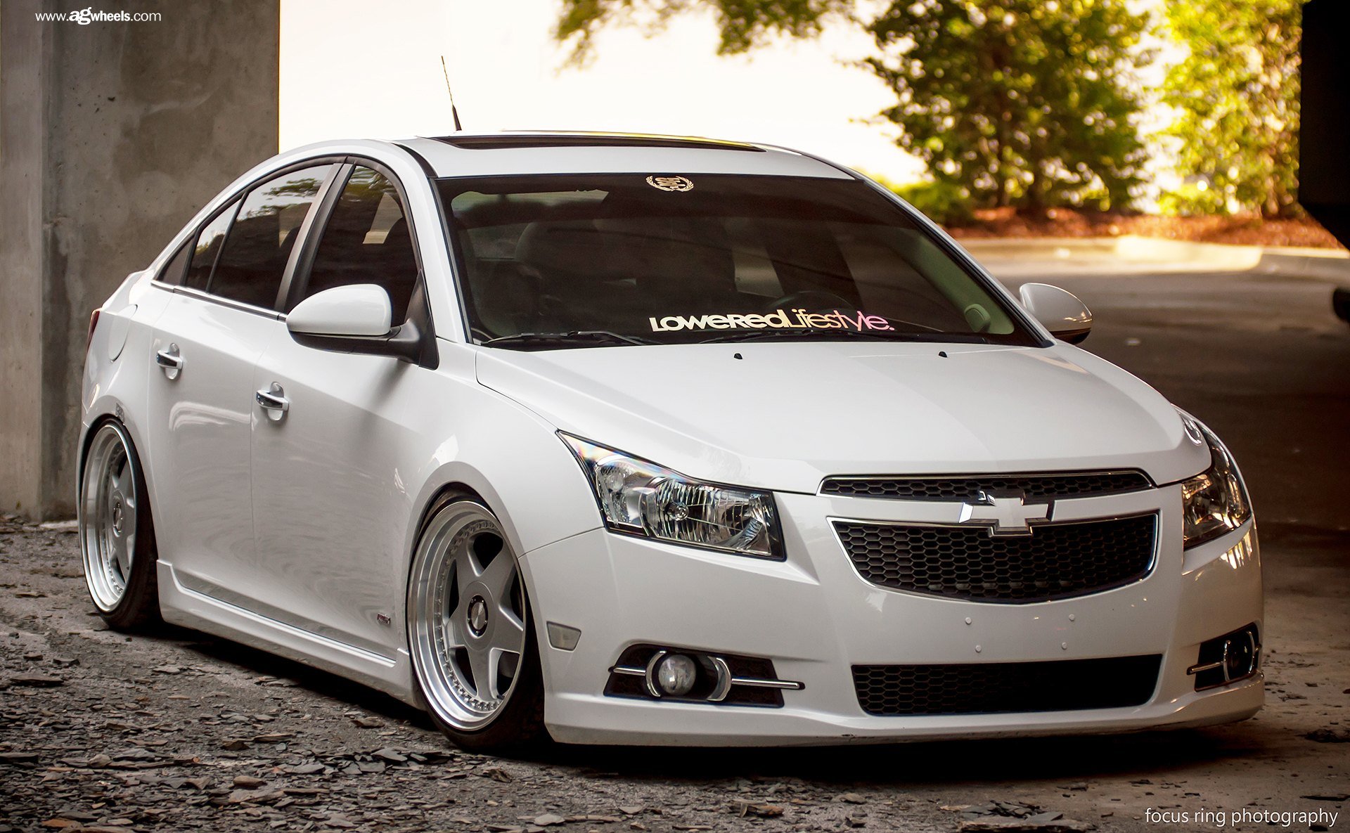 Stanced Chevy Cruze On Classic Style Custom Wheels | CARiD.com Gallery