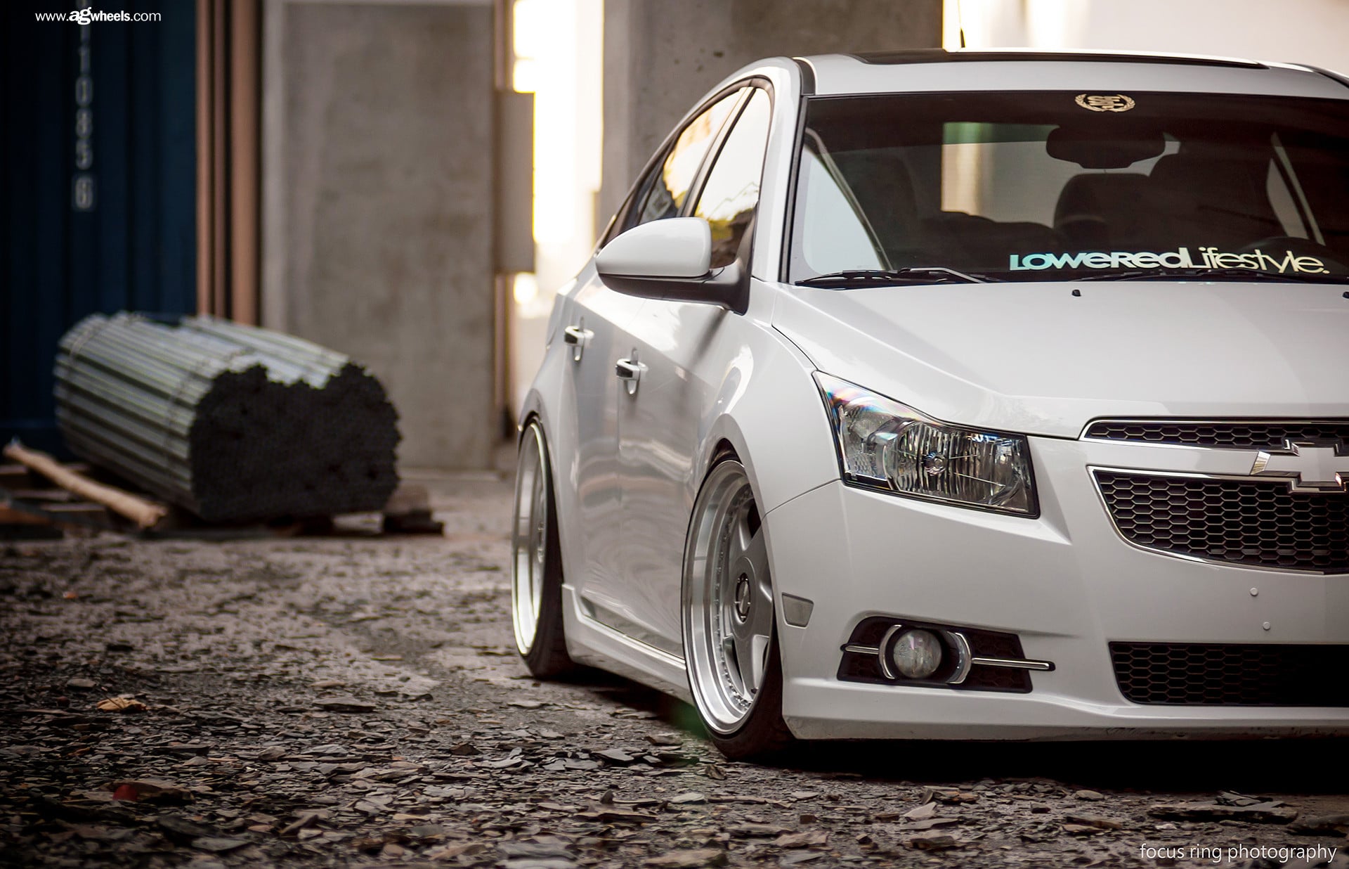 Stanced Chevy Cruze On Classic Style Custom Wheels | CARiD.com Gallery