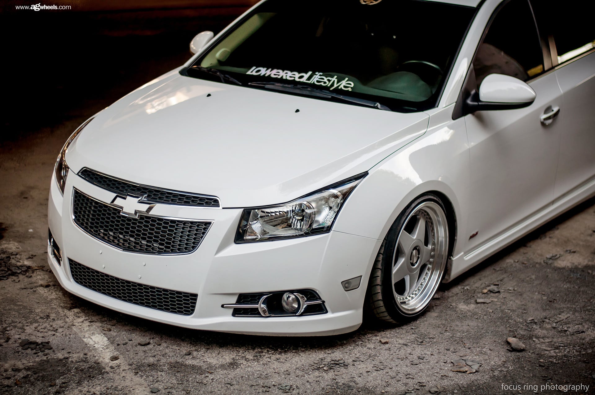 Stanced Chevy Cruze On Classic Style Custom Wheels | CARiD.com Gallery